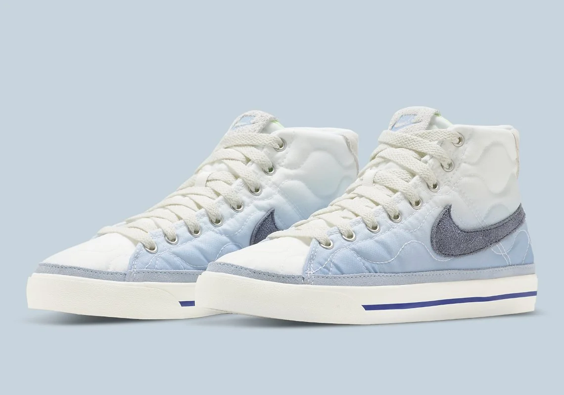 Nike Court Legacy Mid "Deep Freeze" and "Lightning Blue" | First Look ...