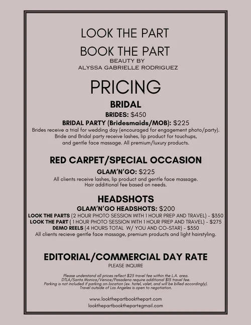 PORTFOLIO AND SERVICES — Alyssa Gabrielle Rodriguez