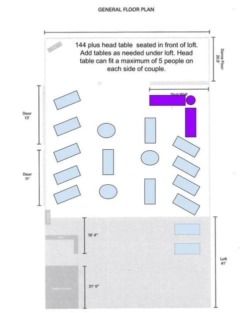 Table Layouts — The Gallagher