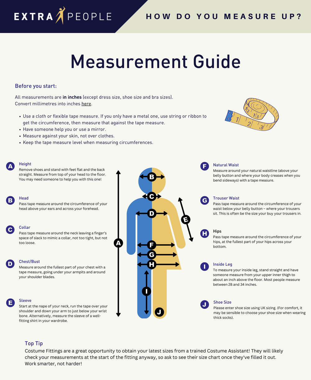 Measurement Guide — Extra People