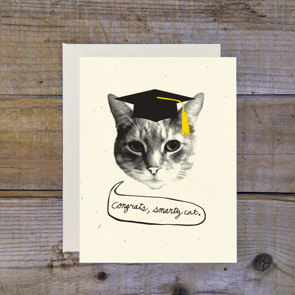 Grumpy Cat Graduation Card