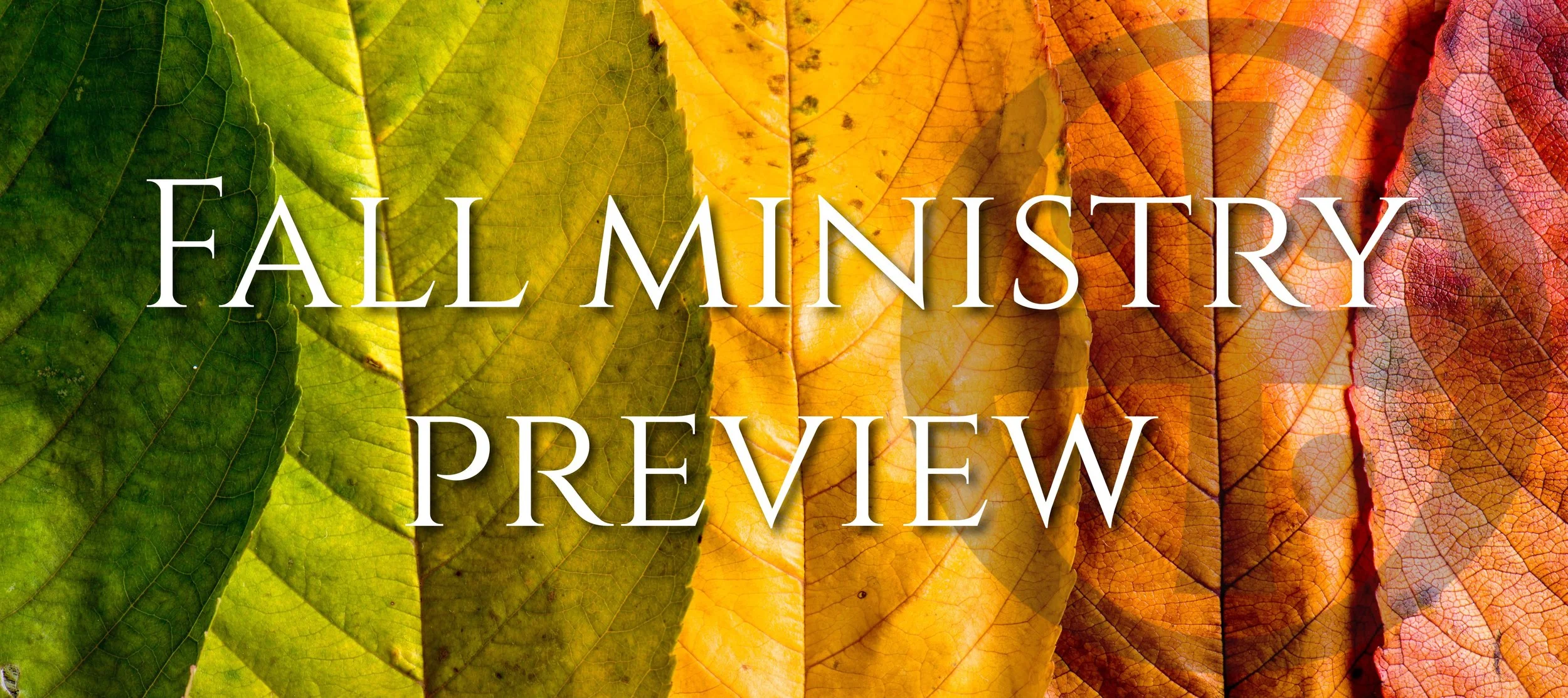 Fall Ministry Preview — Mission Cincinnati
