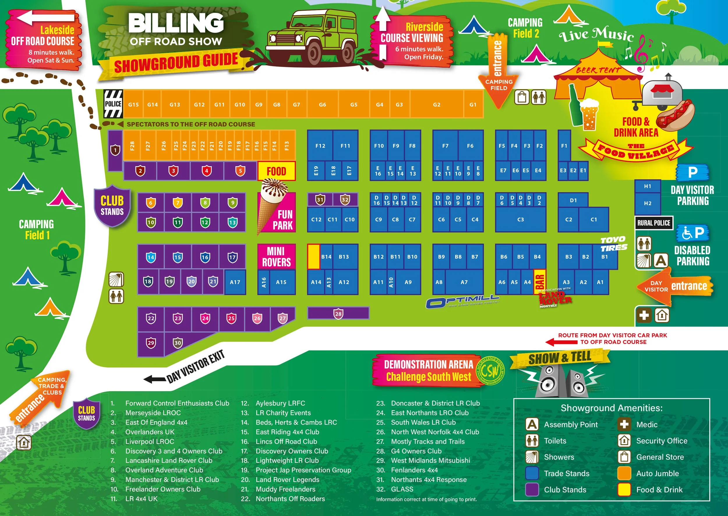 Trade Stands — The Billing Off Road Experience