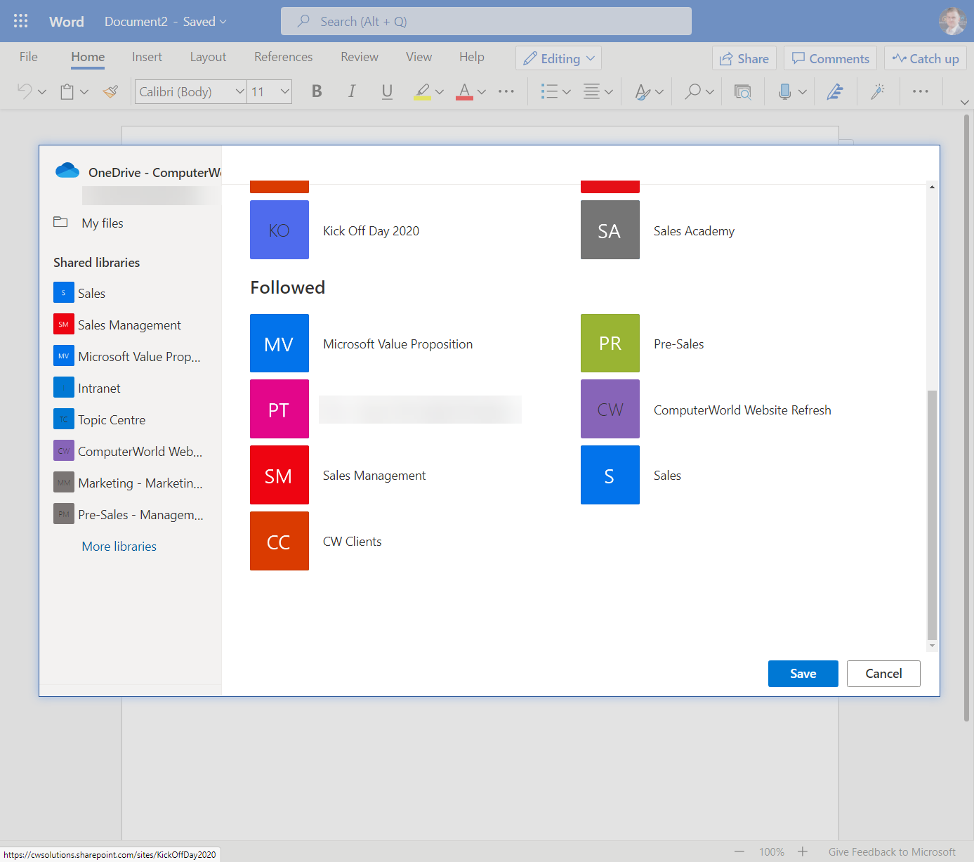 How to quickly and easily save to a Microsoft Team directly from an ...