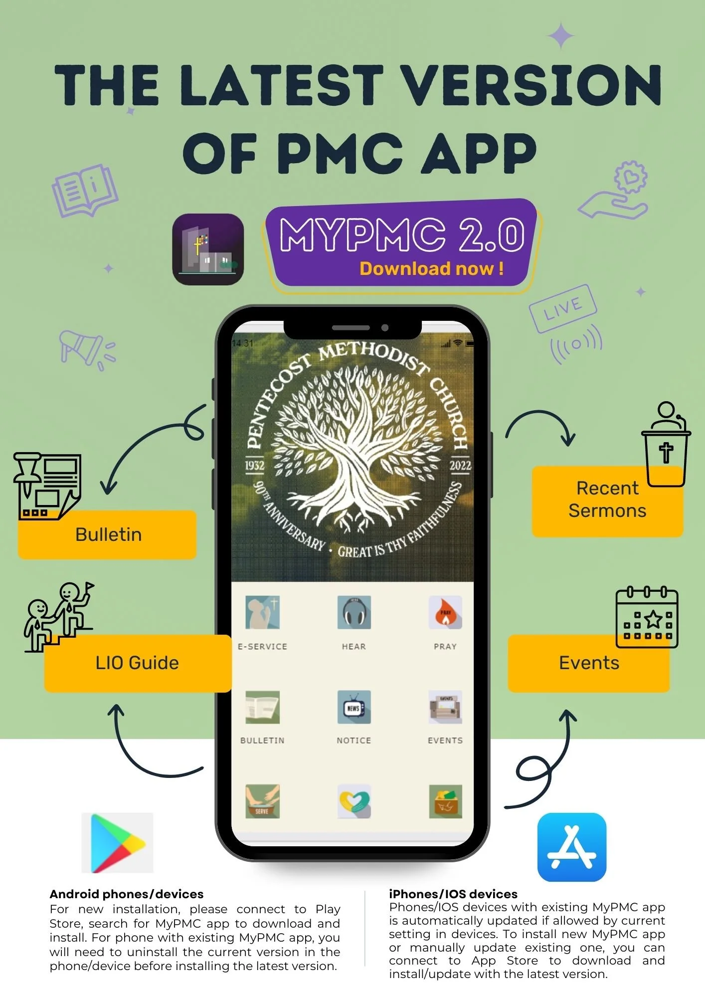 My PMC App — Pentecost Methodist Church