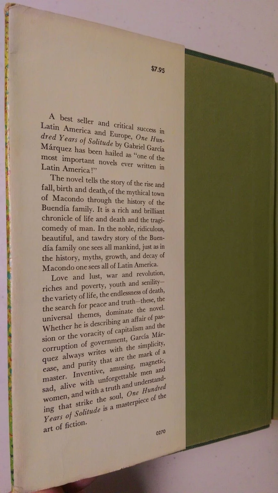 One Hundred Years Of Solitude First Edition