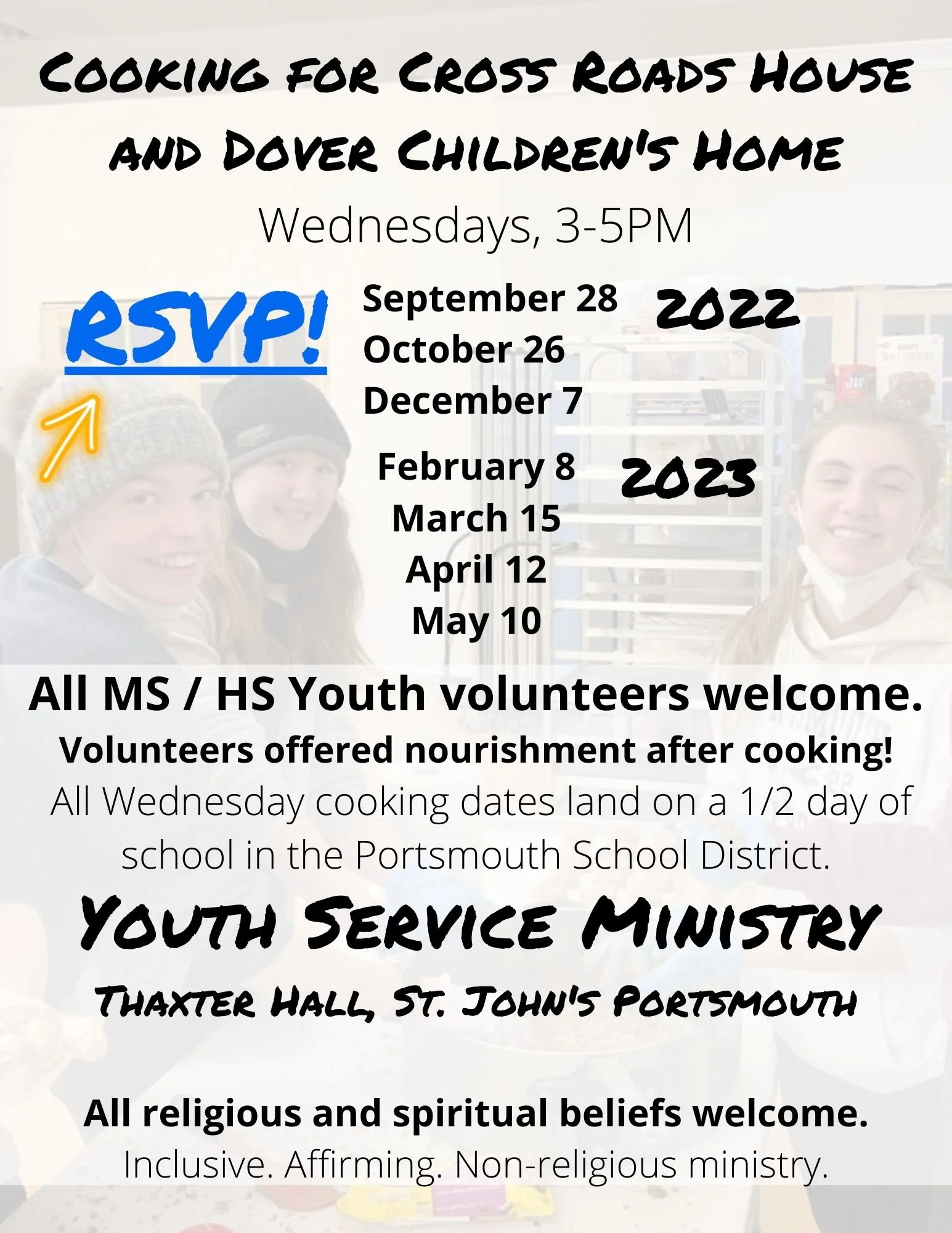 Youth Cooking Ministry — St. John's Episcopal Church
