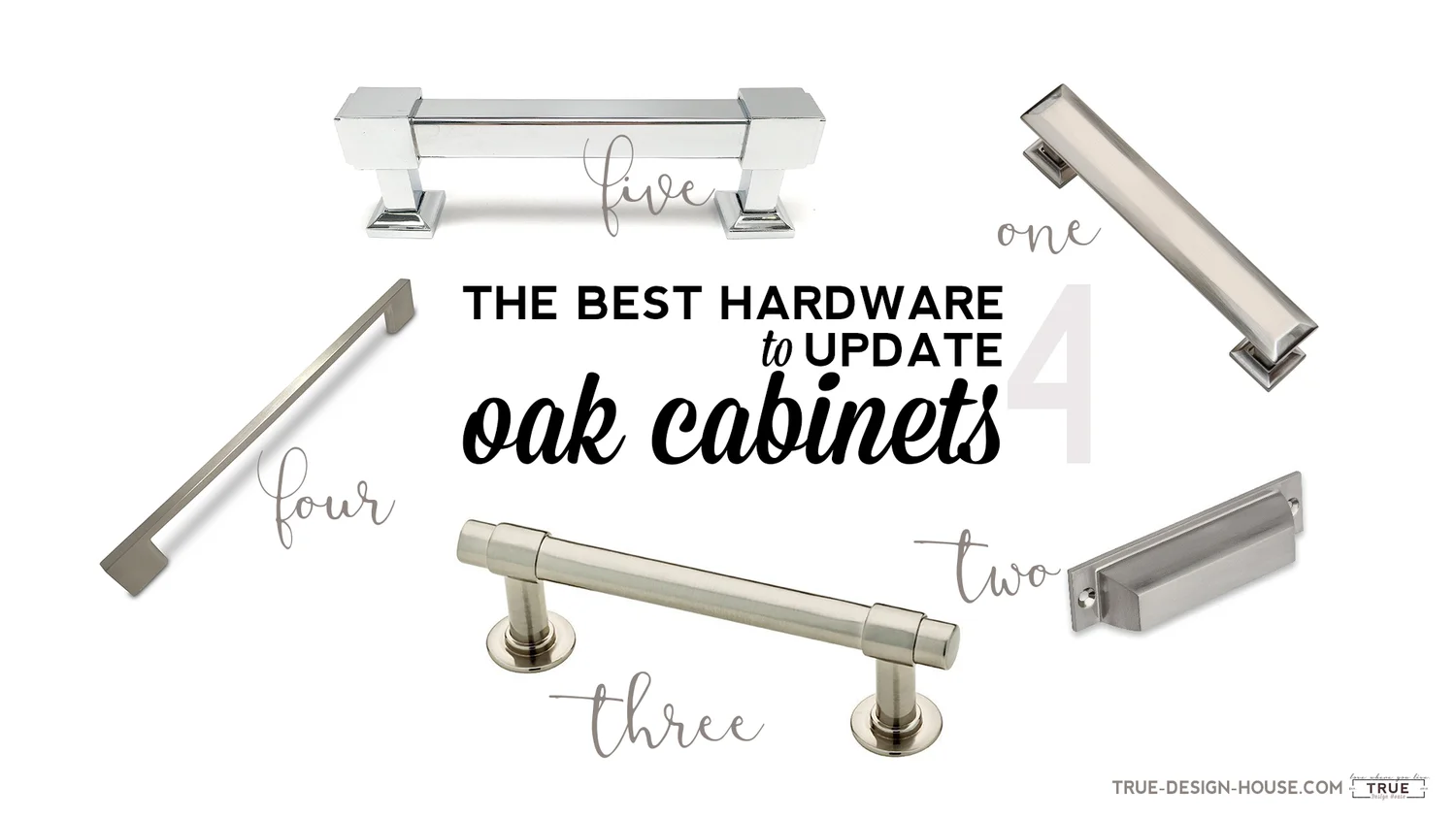 The Best Hardware to Update Oak Cabinets — True Design House