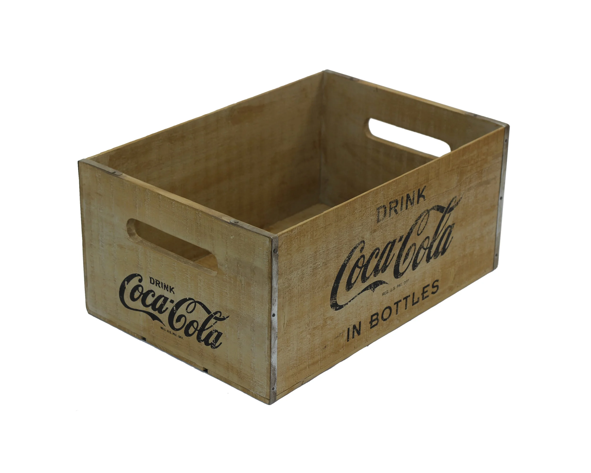 Rustic Natural Large Coca-Cola Crate — Crates and Pallet