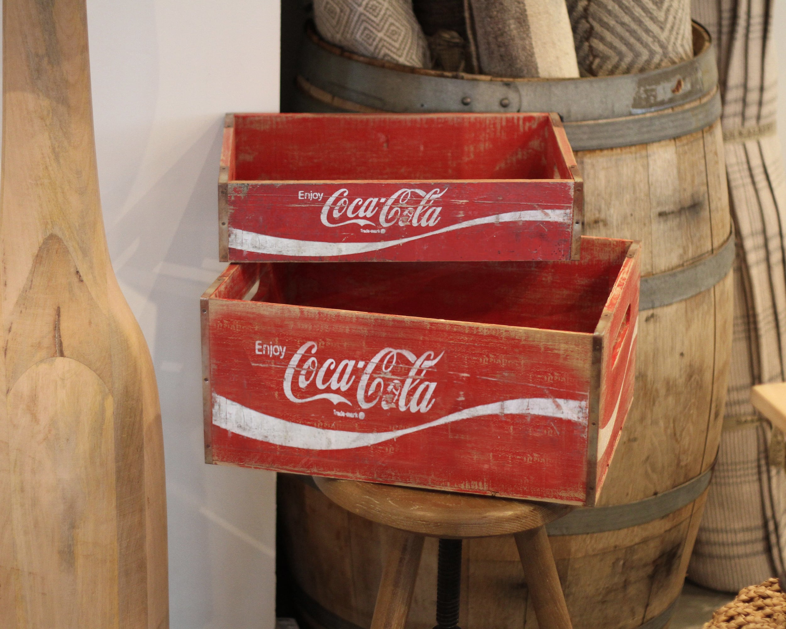 Vintage Red Half Coca-Cola Crate — Crates and Pallet