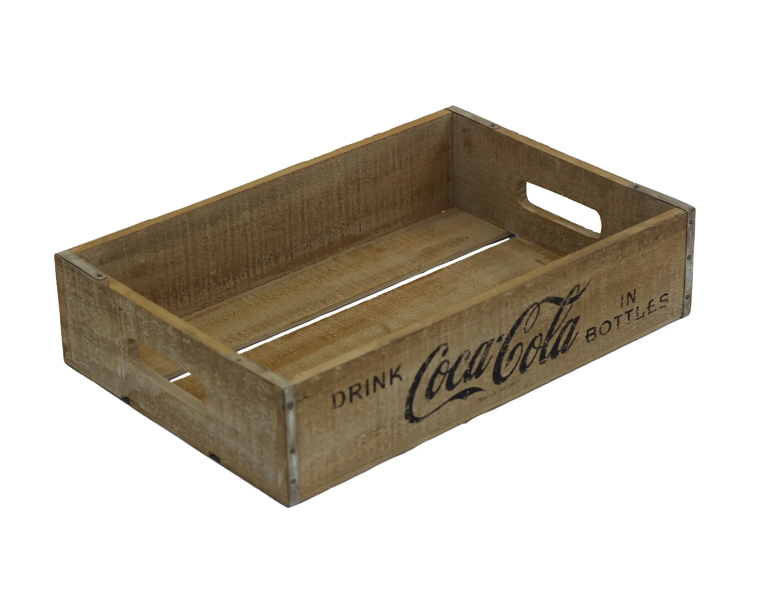 Rustic Natural Half Coca-Cola Crate — Crates and Pallet