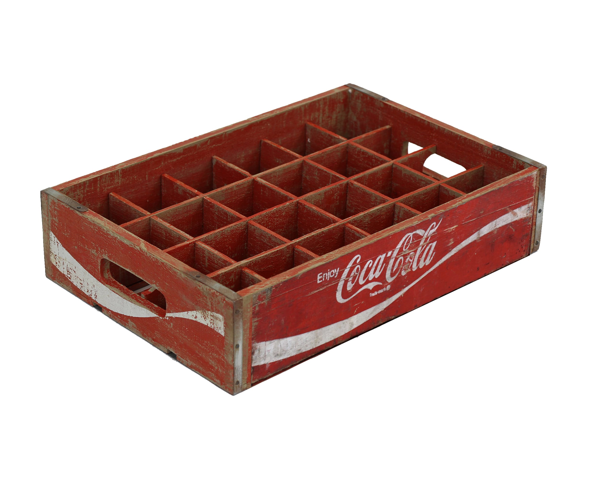 Vintage Red 24-grid Divided Coca-Cola Crate — Crates and Pallet