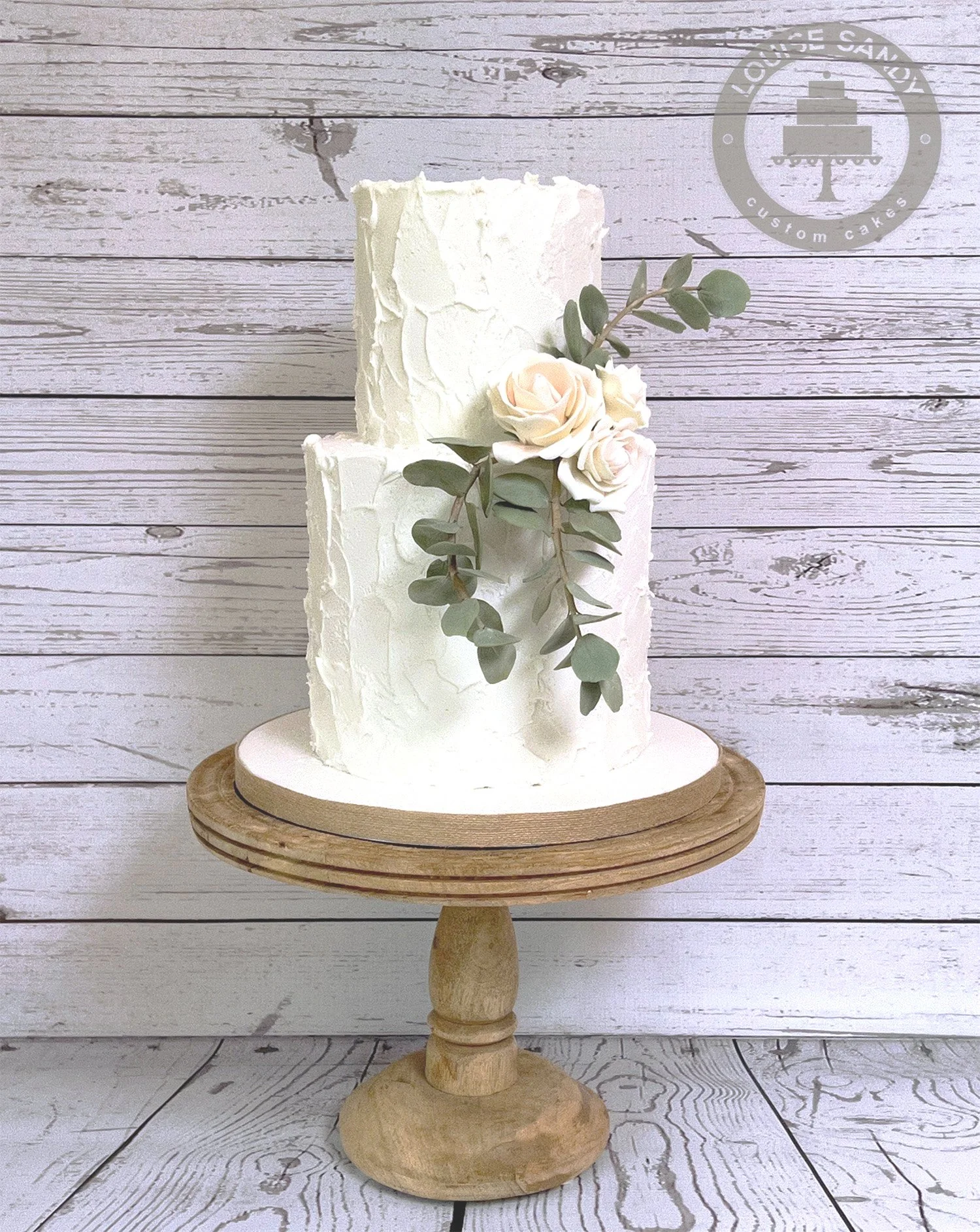 White Rustic Wedding Cakes