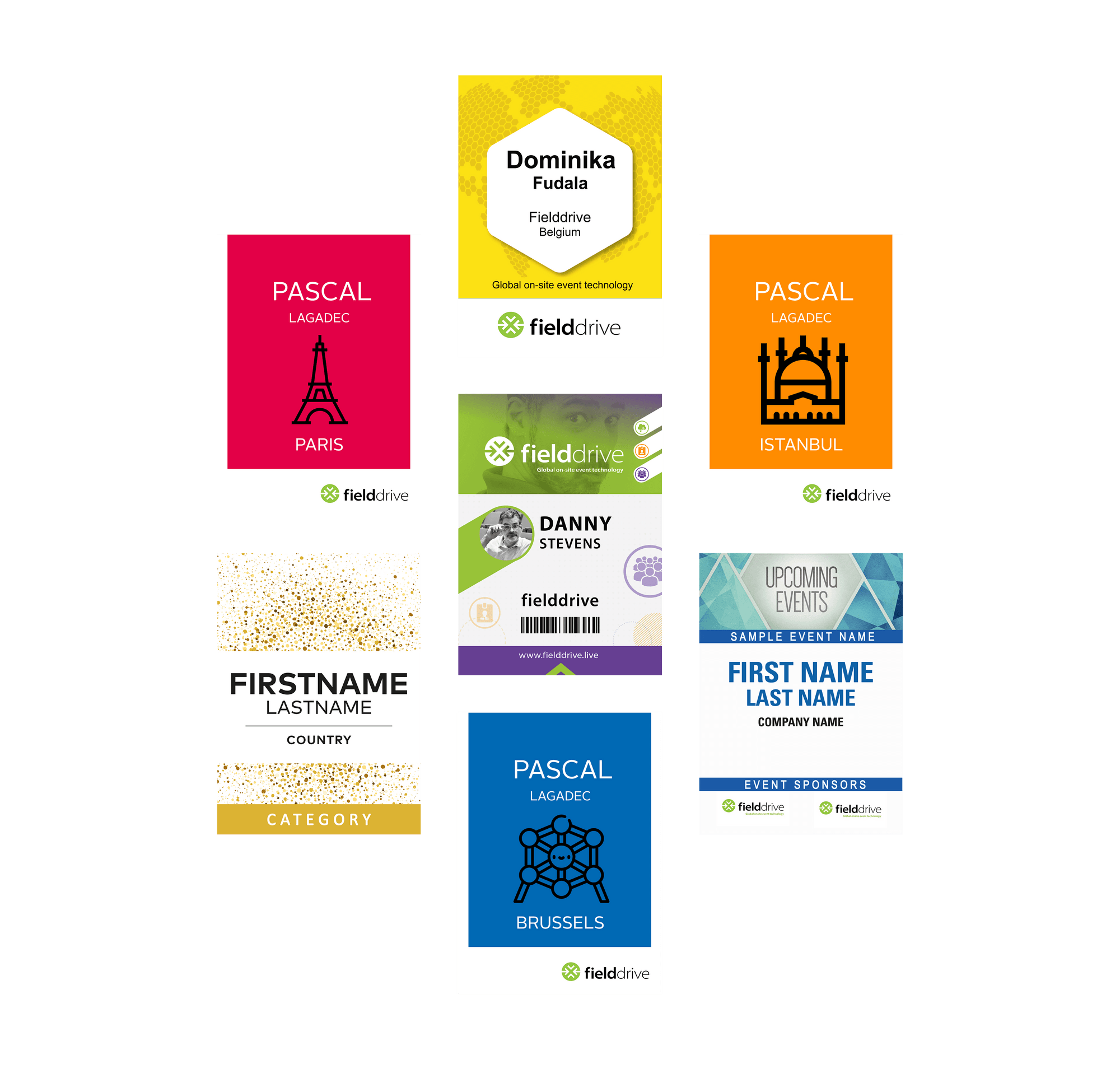 On-Demand & Name Badge Printing Services | Name Badge Printing — Fielddrive