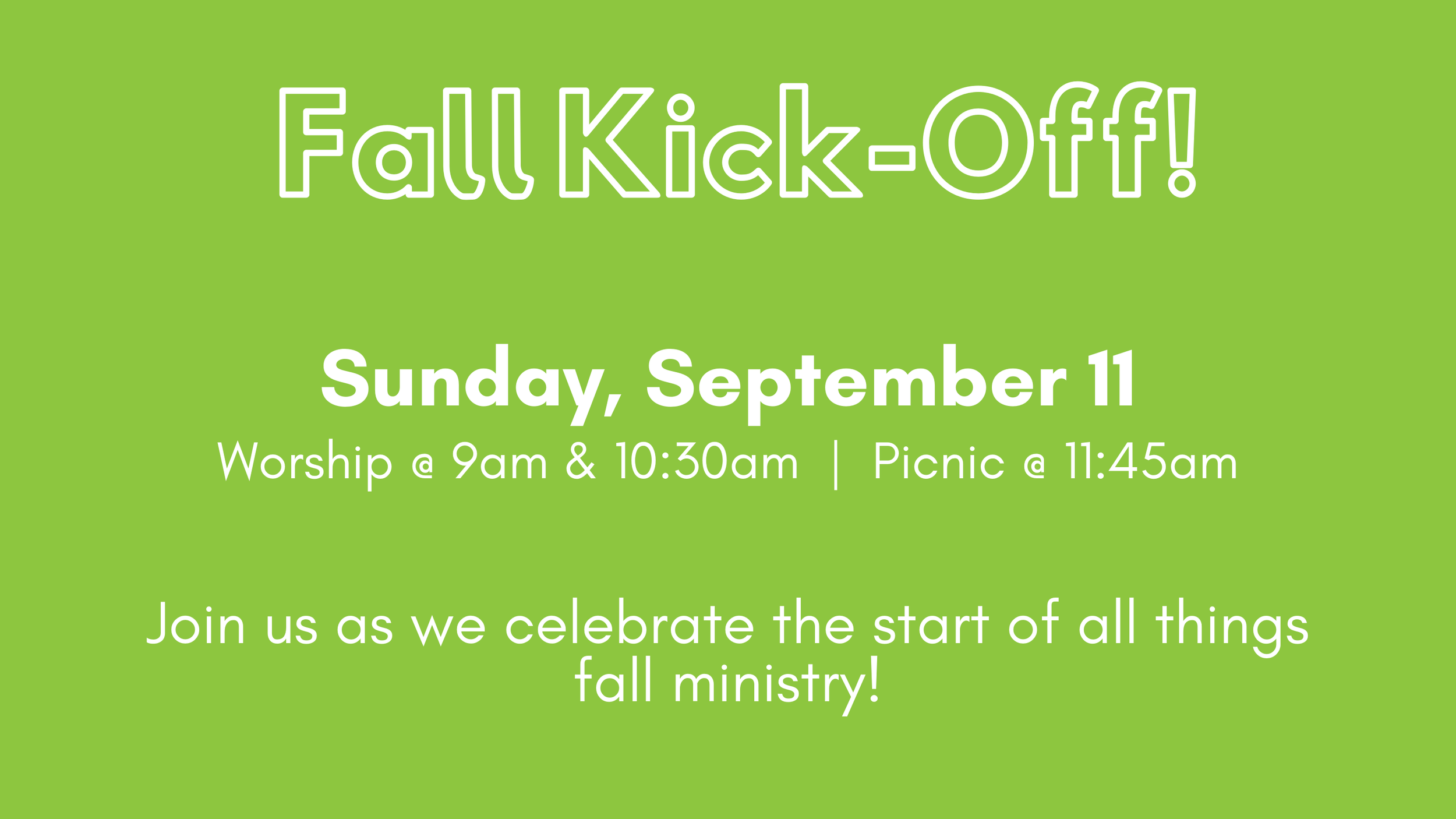 Events — Fellowship Reformed Church