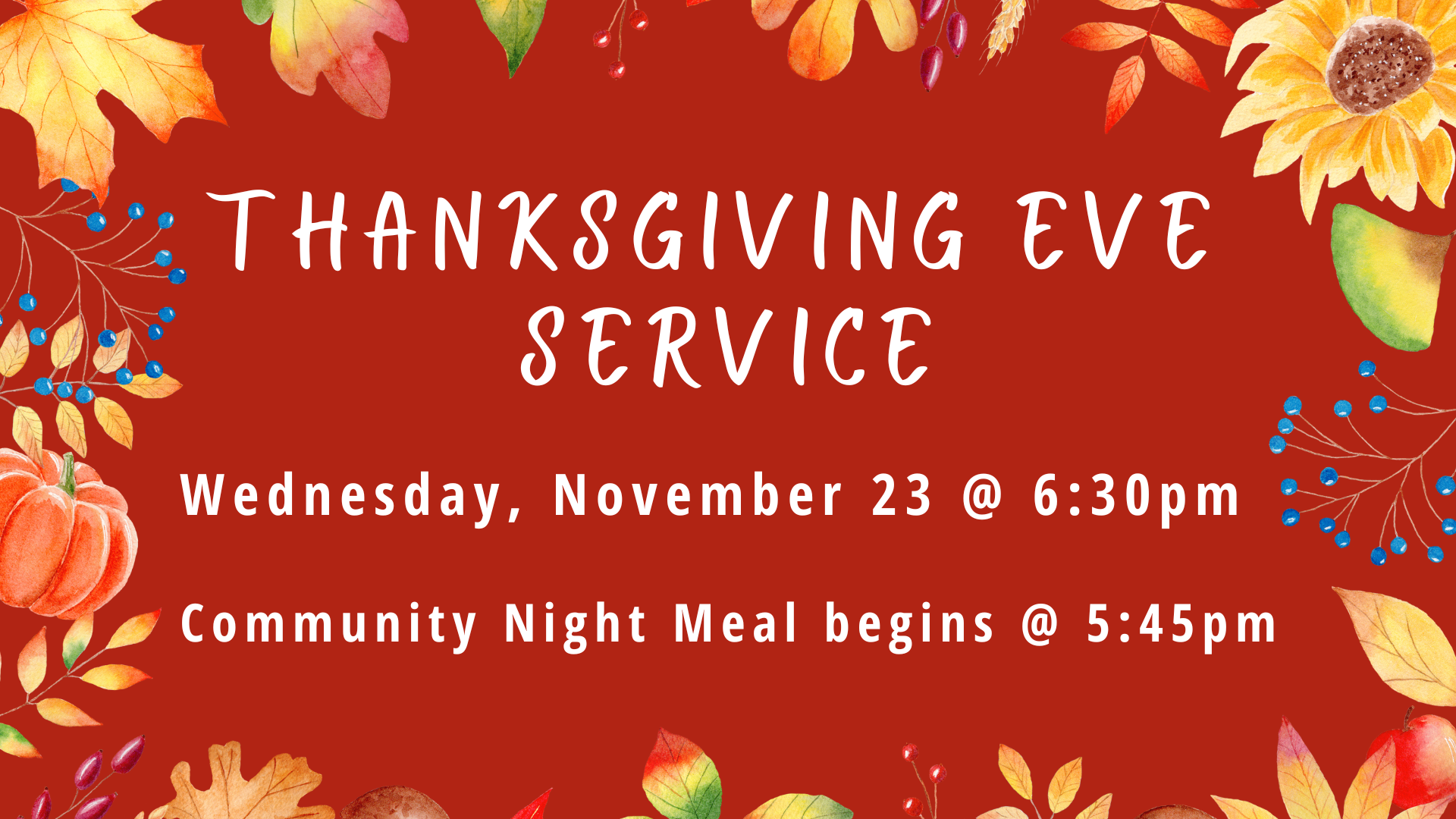 Events — Fellowship Reformed Church