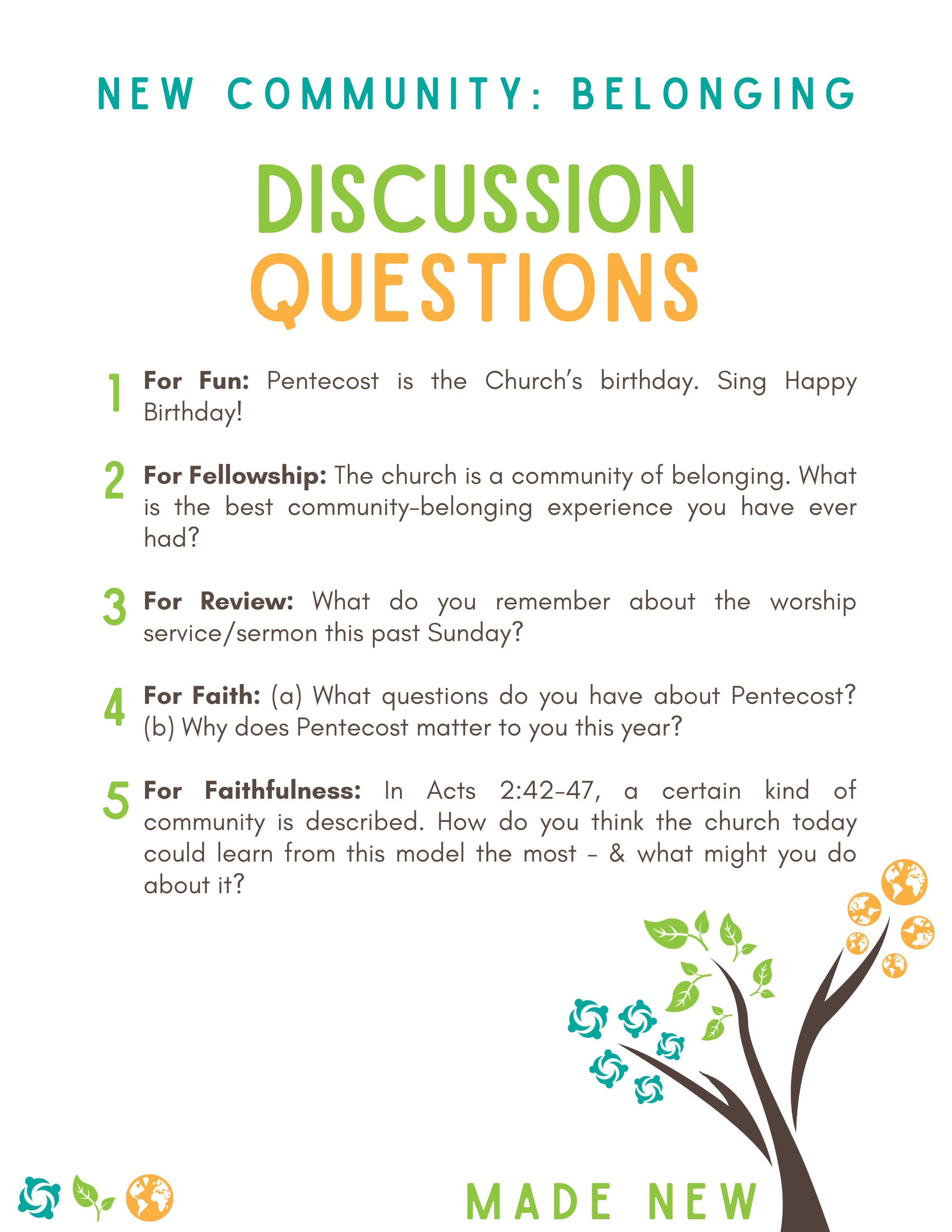 Sunday | June 5, 2022 — Fellowship Reformed Church