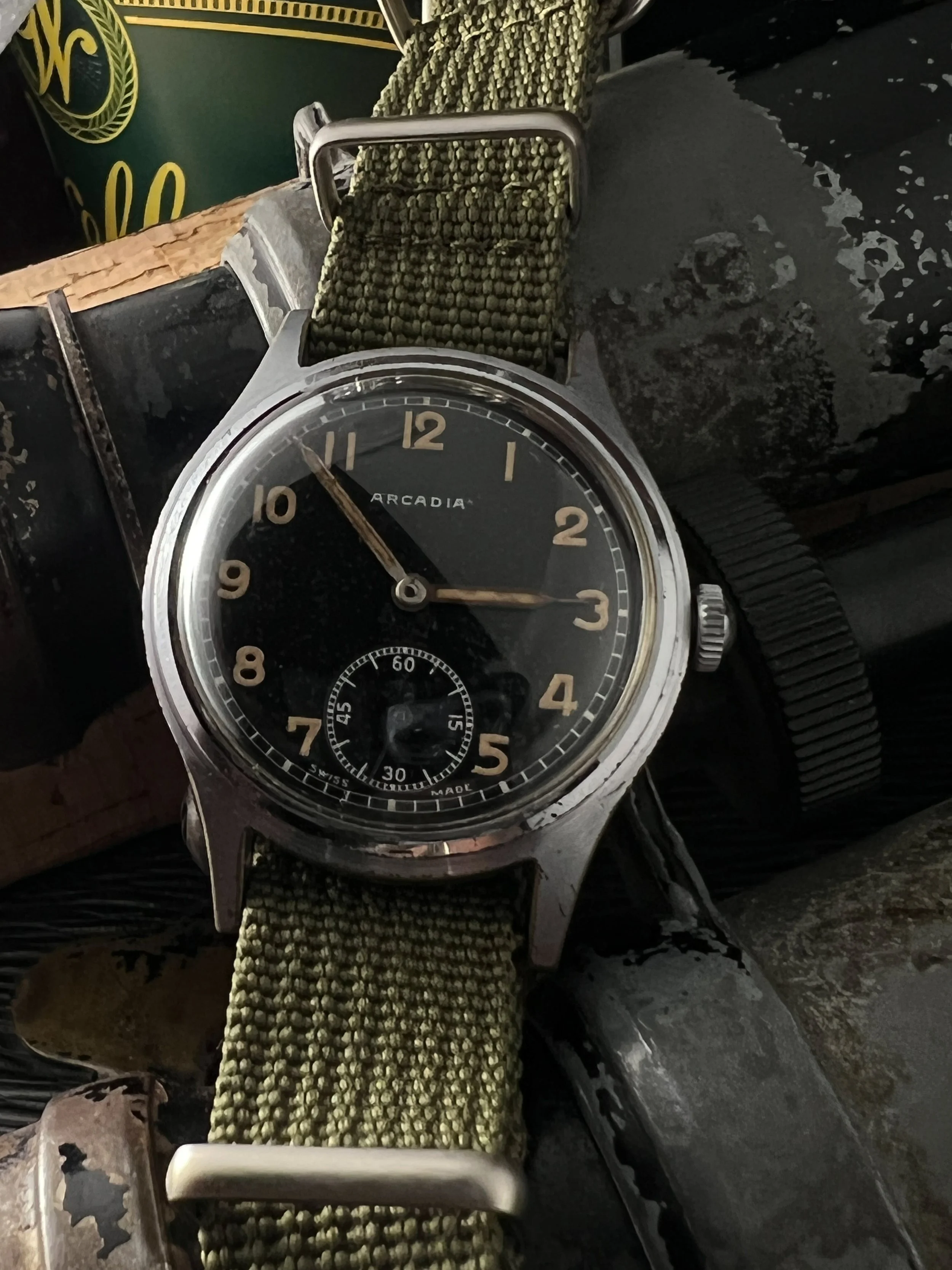 1940's German Military WW2 Arcadia DH — Cool Vintage Watches