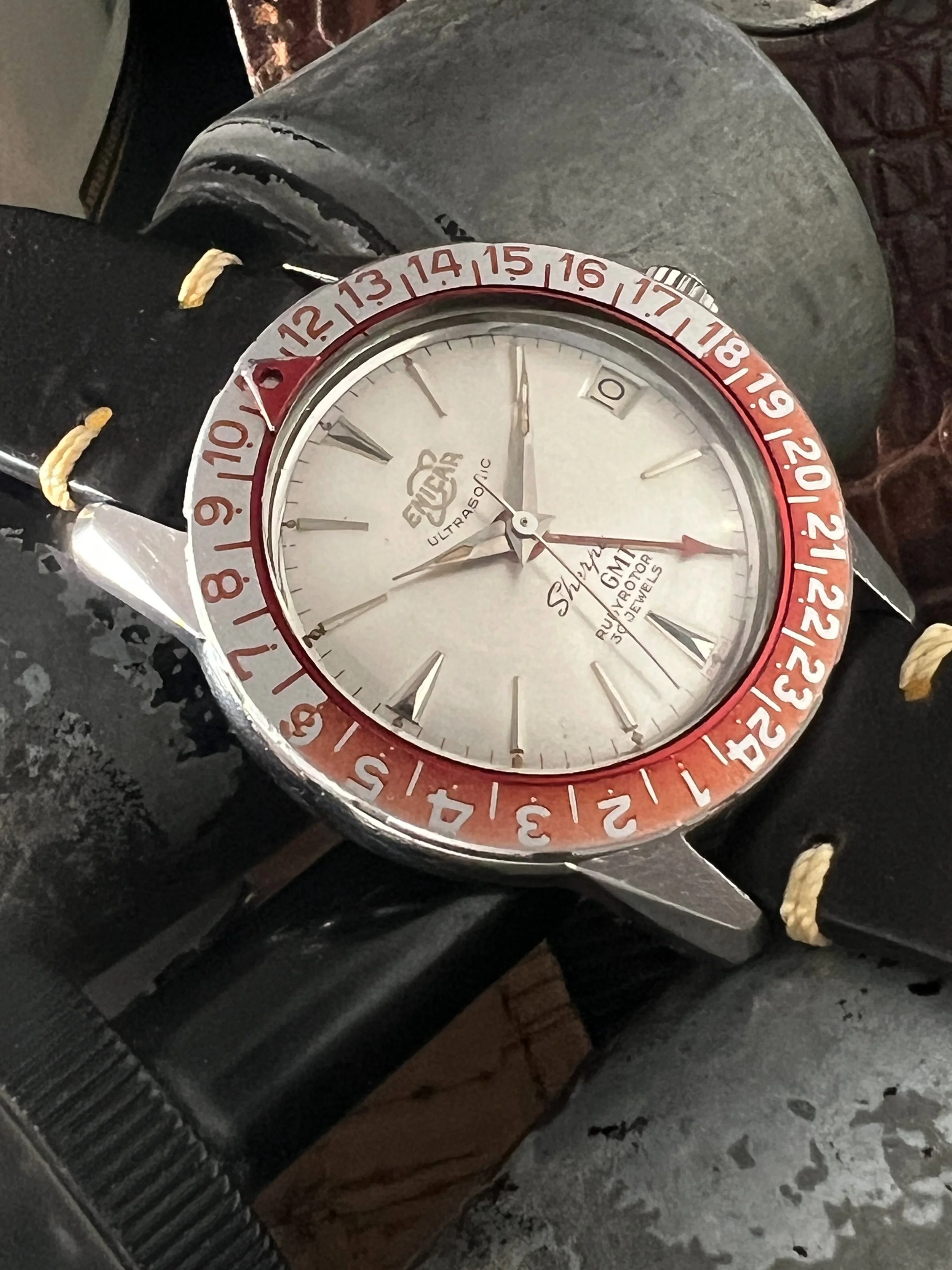 Awesome 60's Enicar Sherpa GMT 33 — Cool Vintage Watches