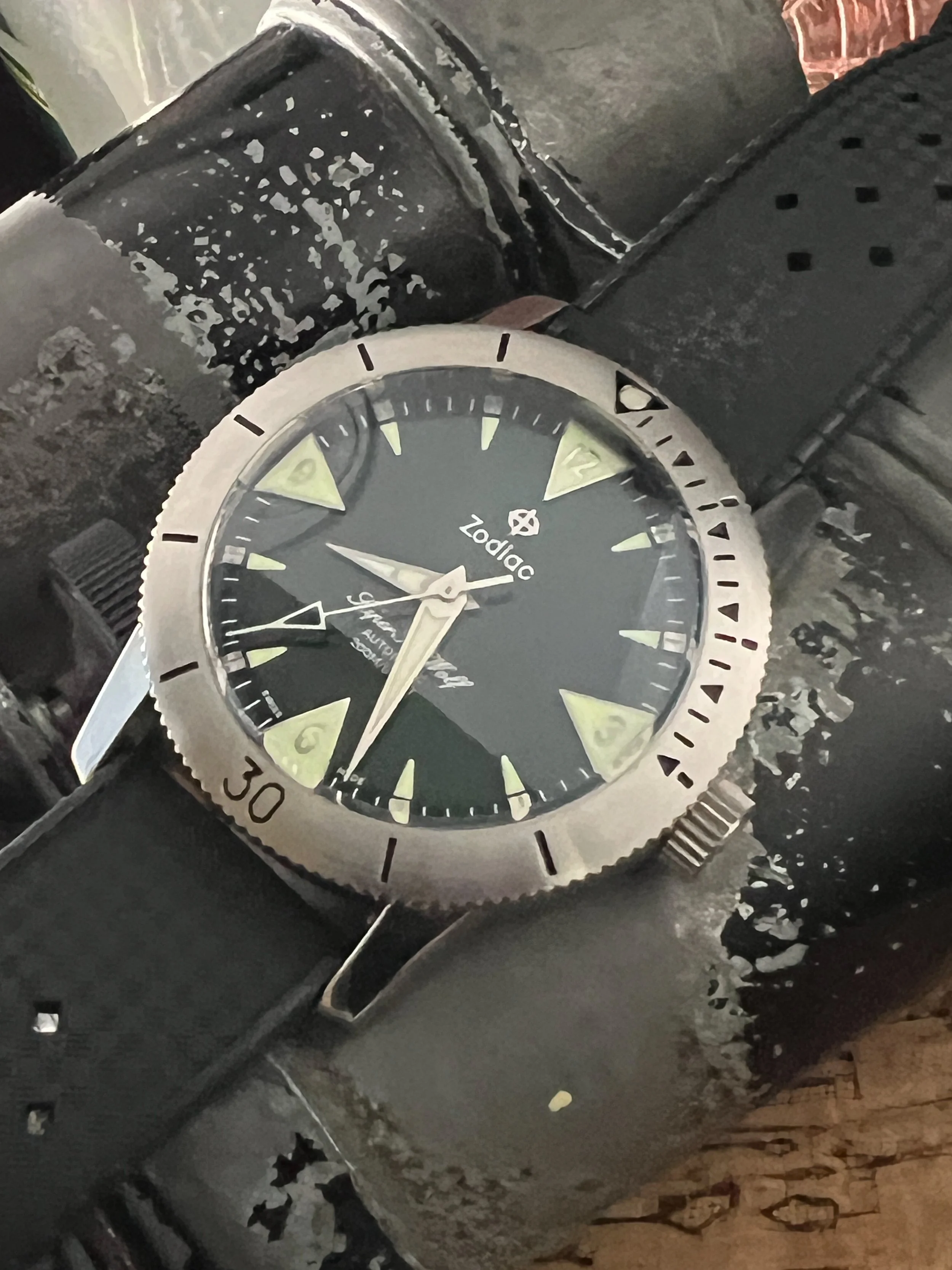 Zodiac Super Seawolf Diver 660 Feet — Cool Vintage Watches