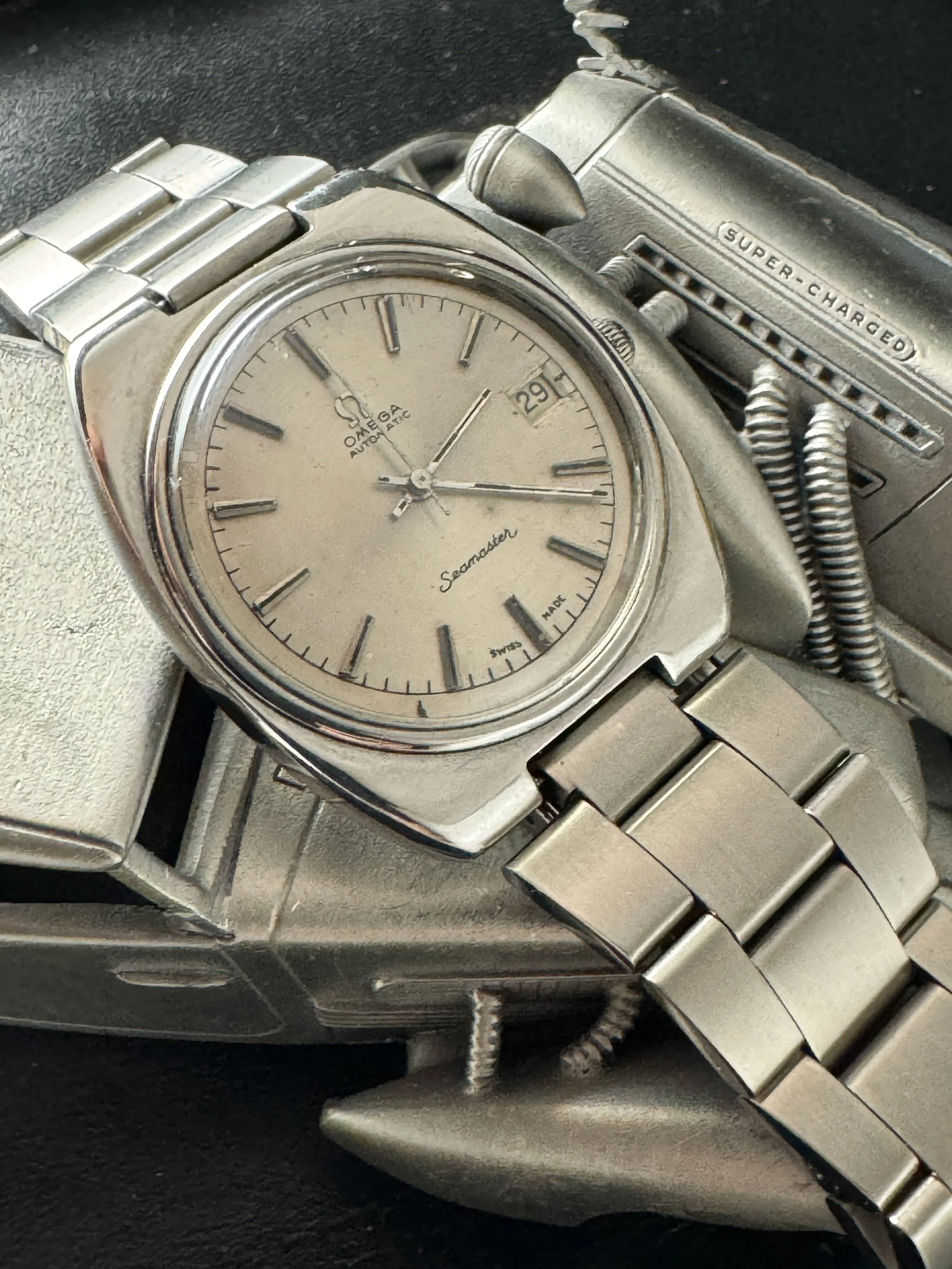 1970's Omega Steel Automatic Date — Cool Vintage Watches