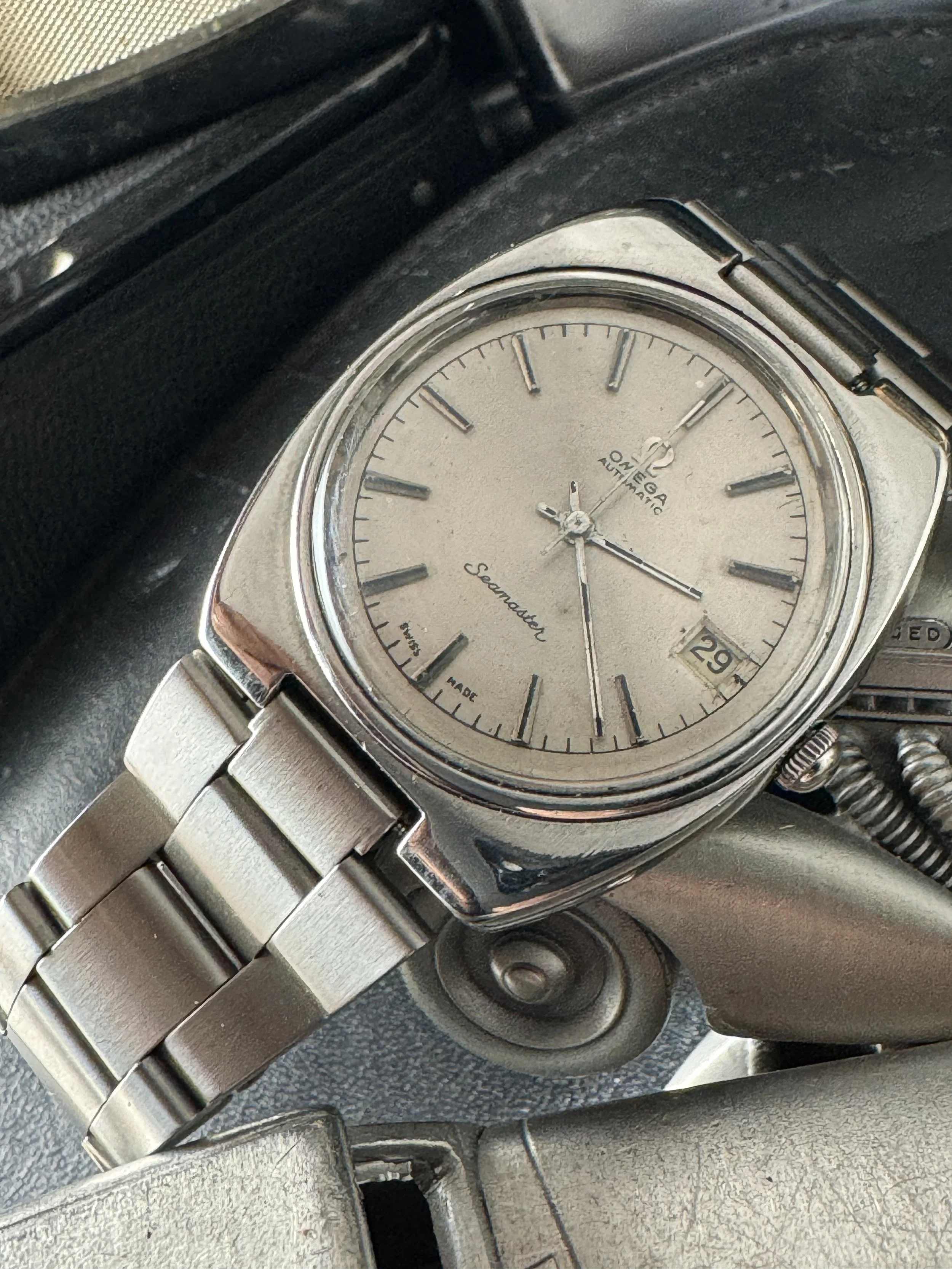 1970's Omega Steel Automatic Date — Cool Vintage Watches