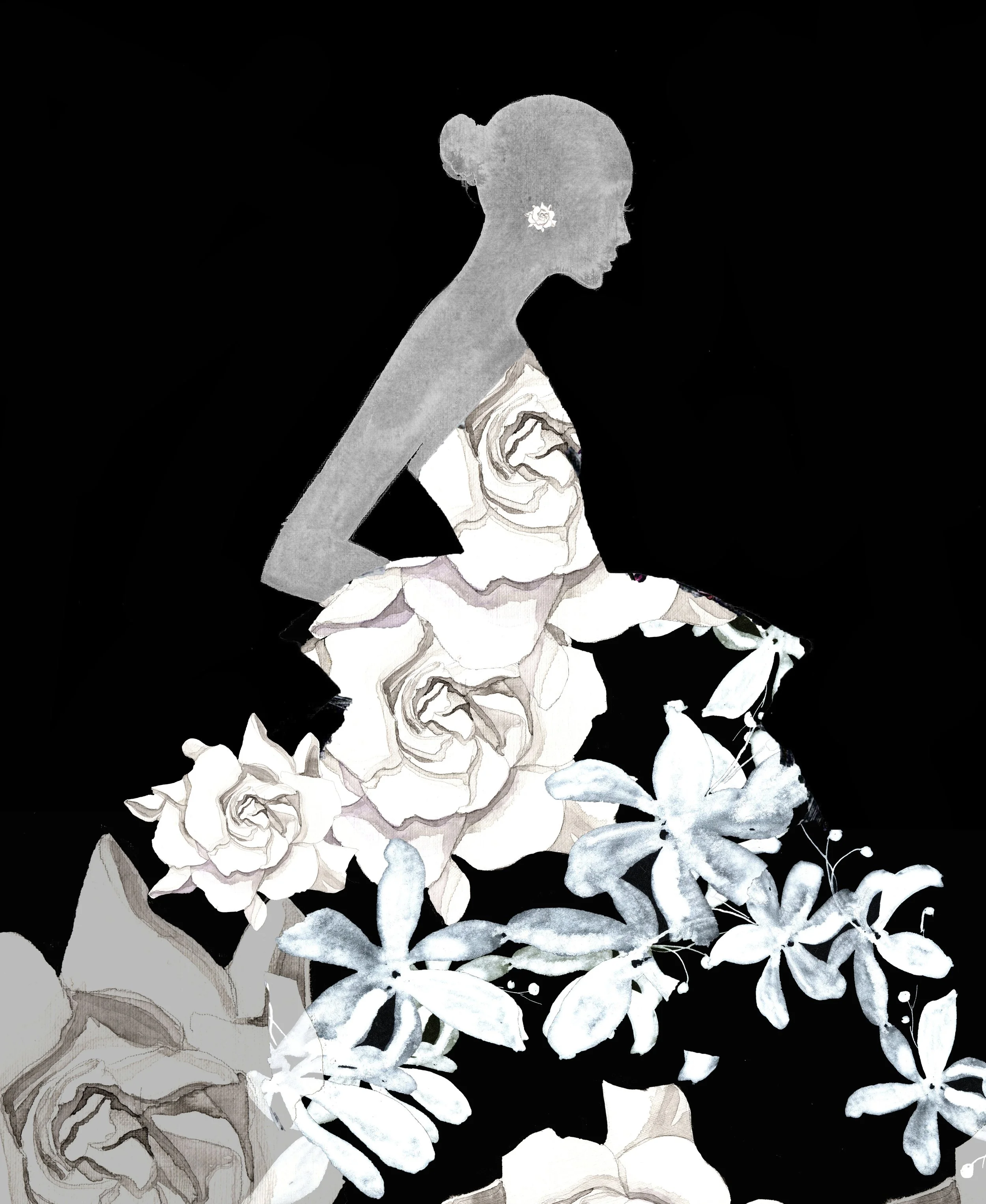 Black And White Fashion Sketches 2022
