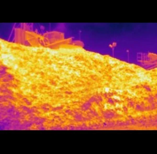 Combustible Pile Monitoring With Thermal Imaging — Thermascan Ltd