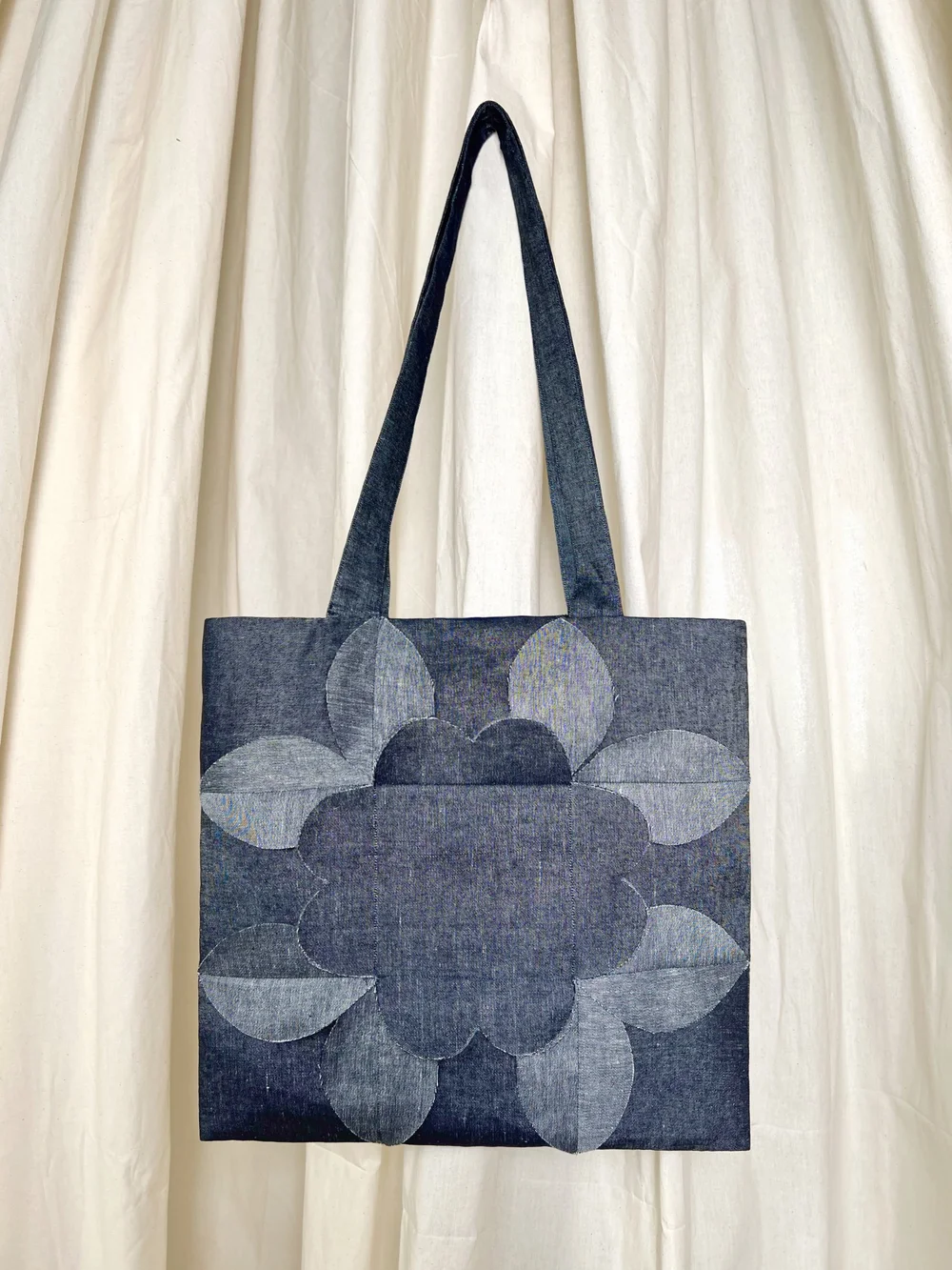 Flower Patchwork Tote bag - Downloadable PDF sewing Pattern — R O B E R ...