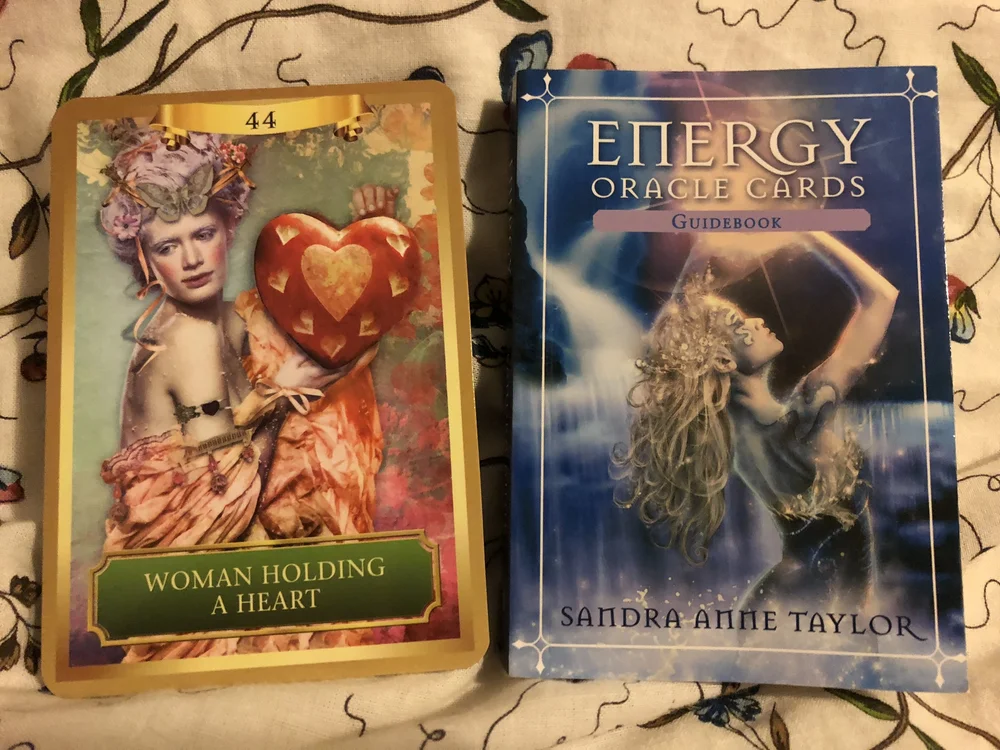 Energy Oracle Cards - Woman Holding a Heart — LiLi Loves