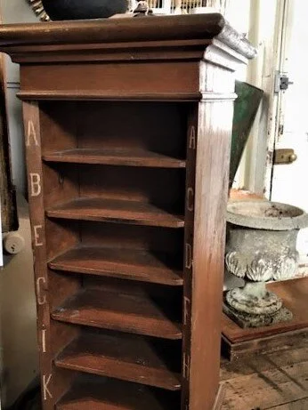 Double sided French Postcard display cabinet. — antiquities
