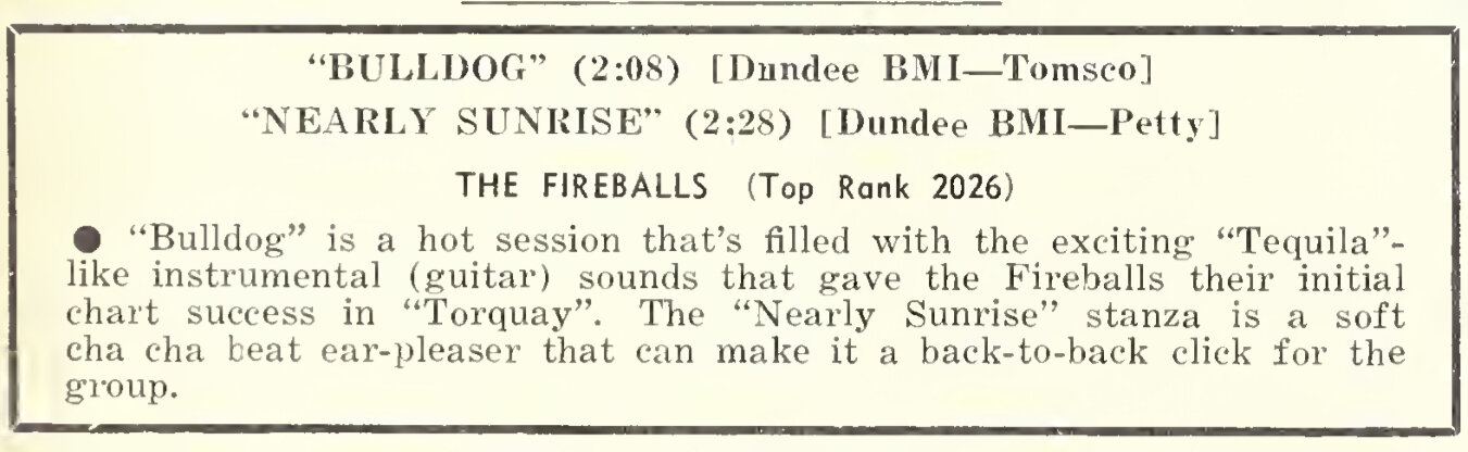 Interview with Stan Lark, bass player for The Fireballs — Brian F. Wright