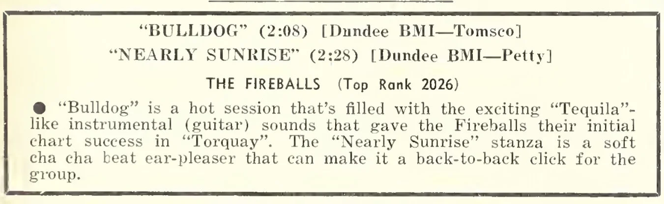 Interview with Stan Lark, bass player for The Fireballs — Brian F. Wright