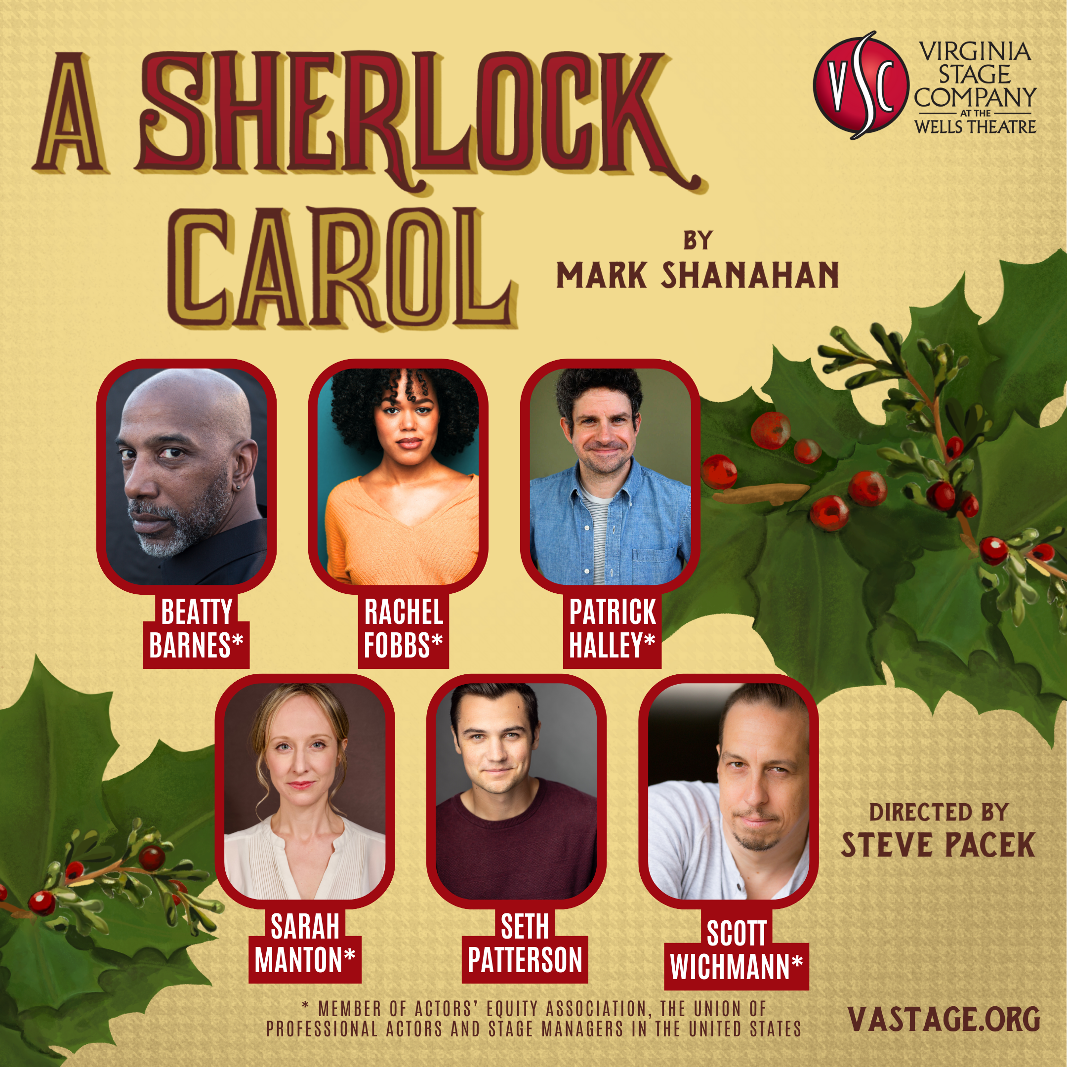 A SHERLOCK CAROL | Cast & Creative Team — Virginia Stage Company