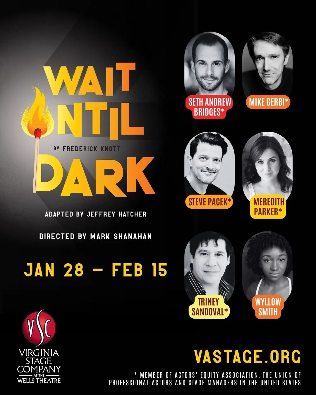 Meet the Cast of WAIT UNTIL DARK — Virginia Stage Company