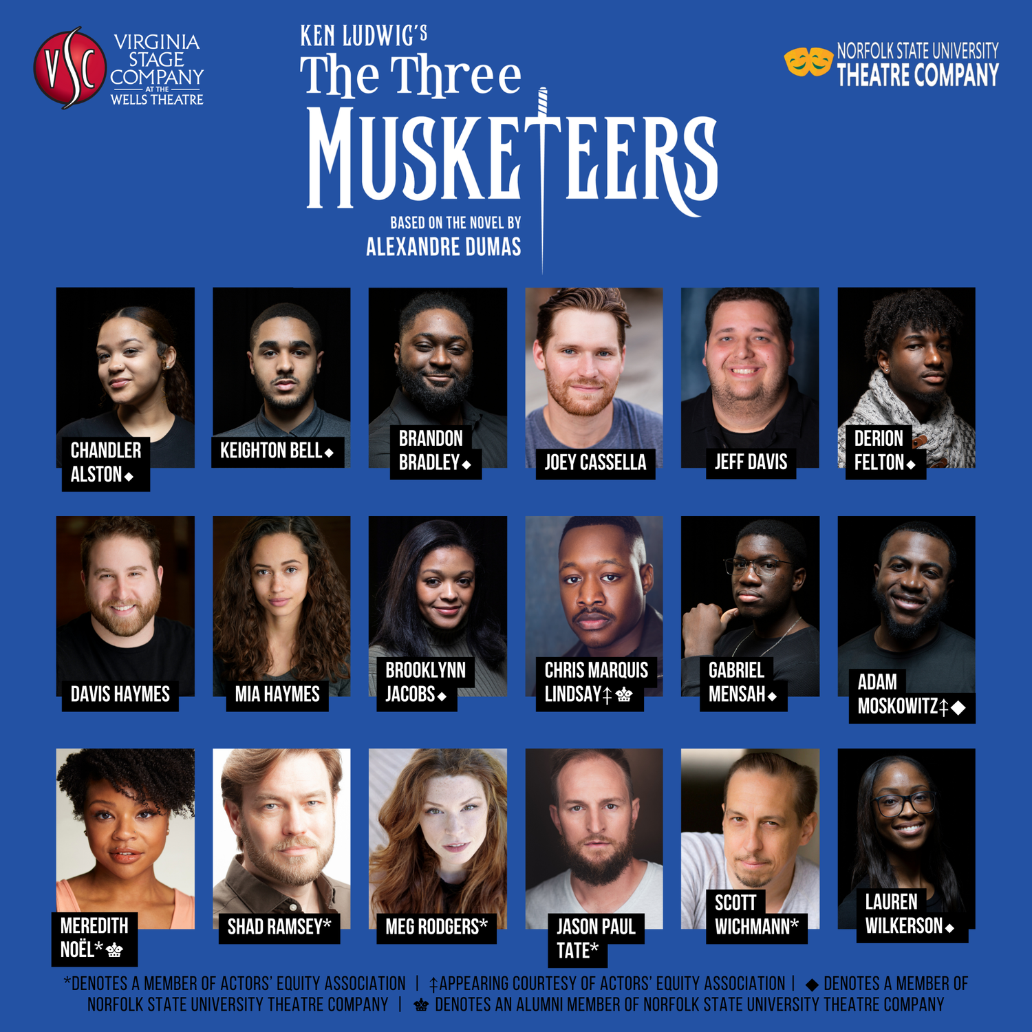 The Three Musketeers — Virginia Stage Company