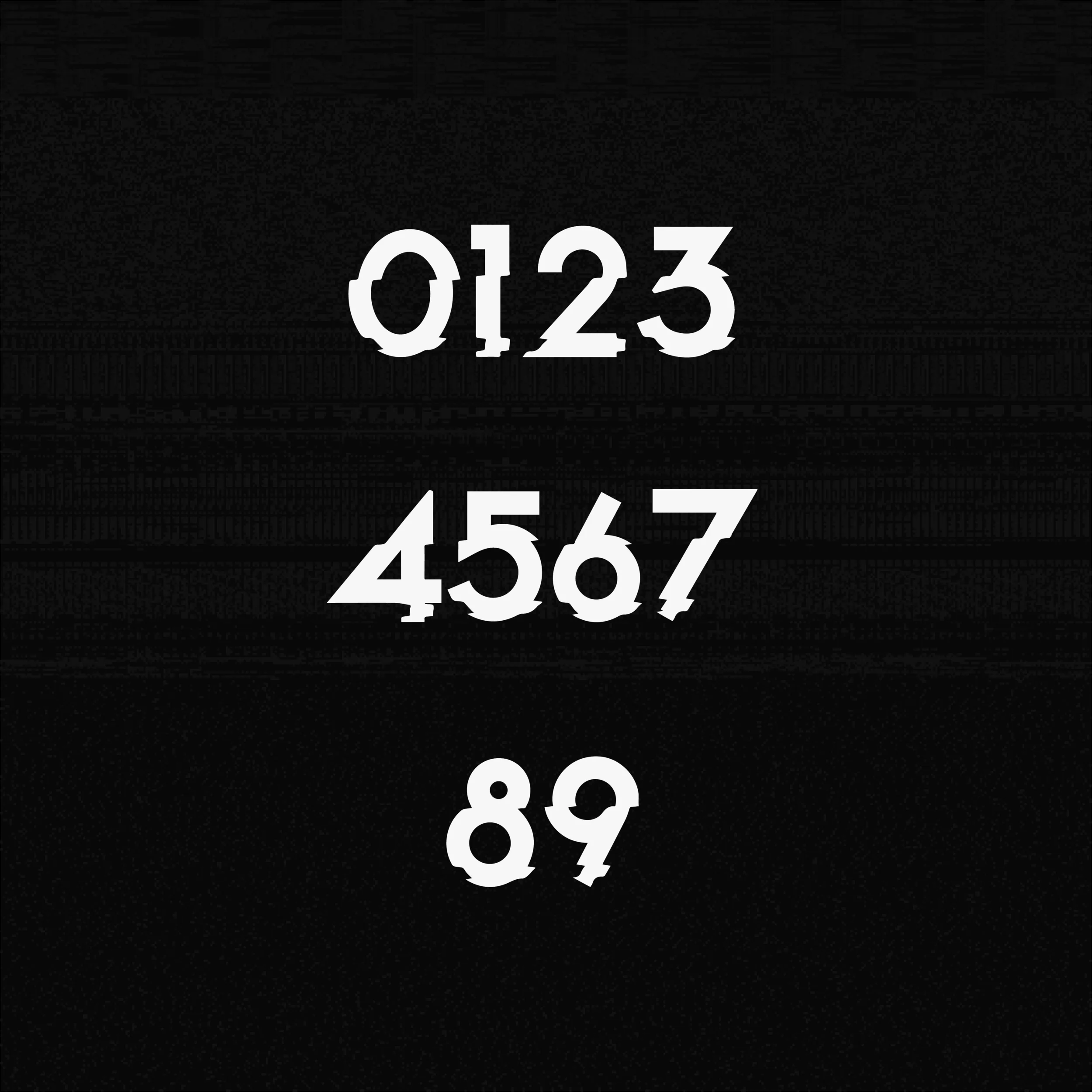 GLITCHED FONT — Isaac Taracks