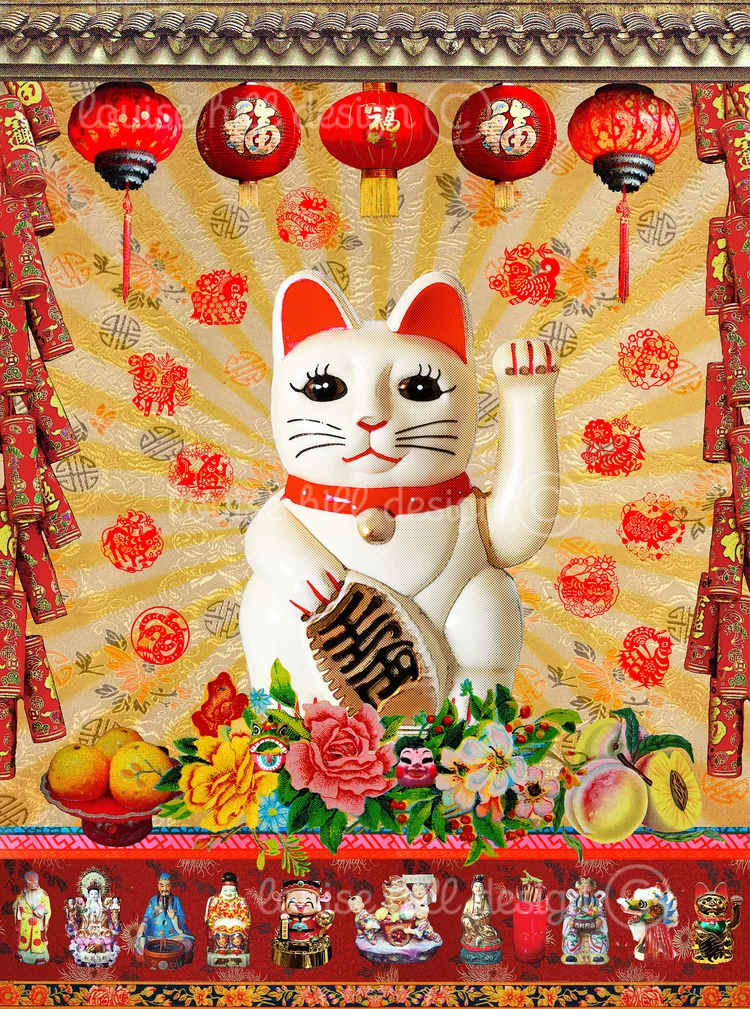 LUCKY CAT — Louise Hill Design