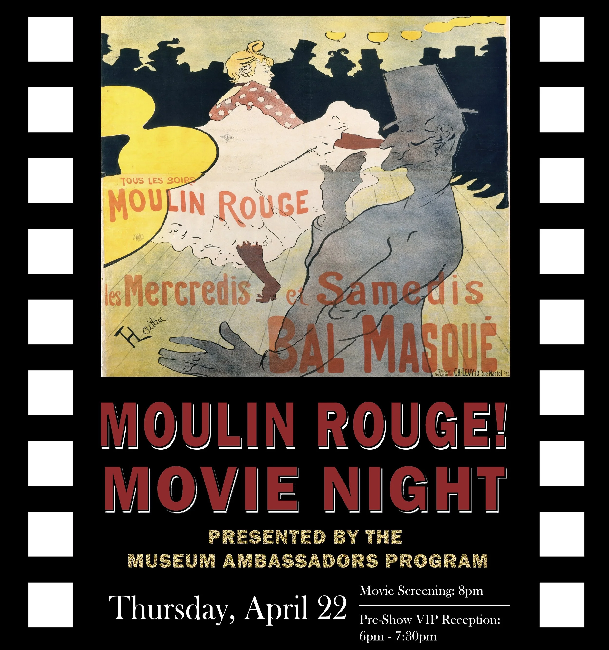 MAP "Moulin Rouge!" Movie Night — The Ashley Gibson Barnett Museum of Art