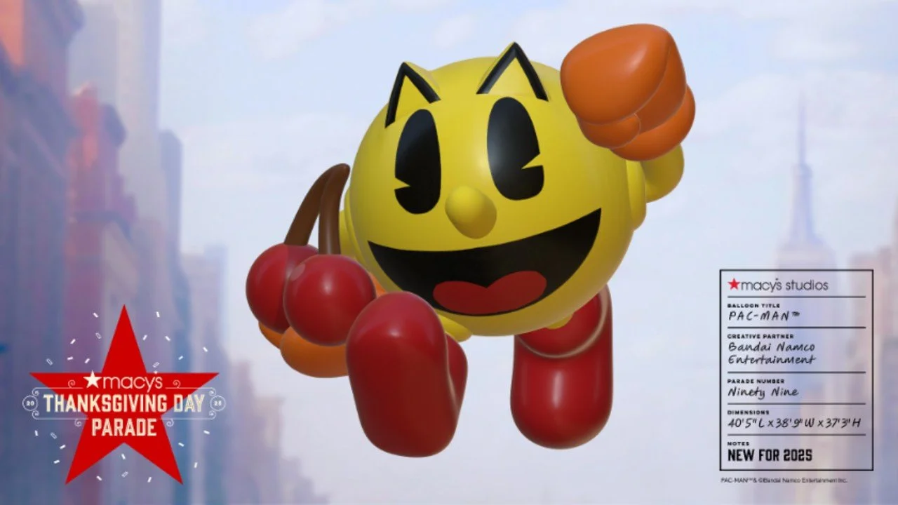 Pac-Man Gets 45th Anniversary Balloon for Macy's Thanksgiving Day ...