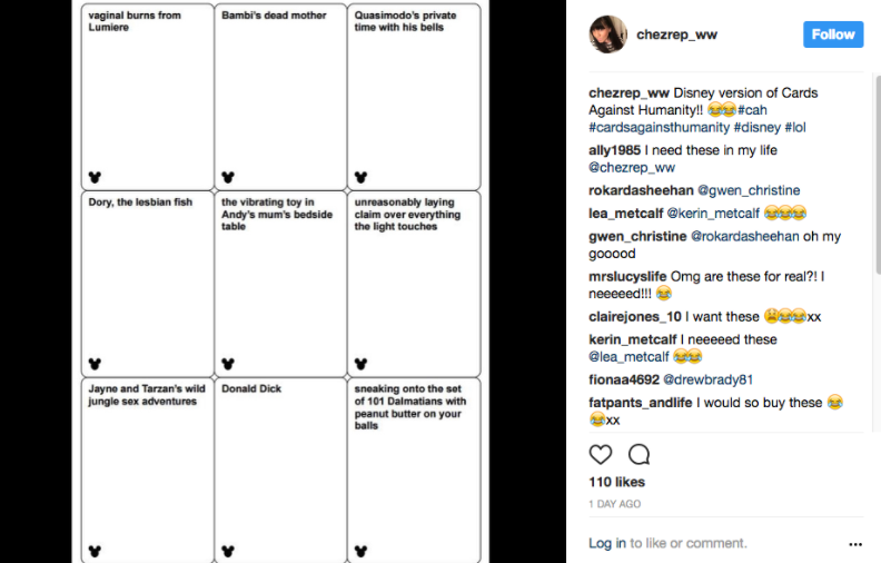 Rumor: New Disney Themed CARDS AGAINST HUMANITY Coming Soon (NSFW ...