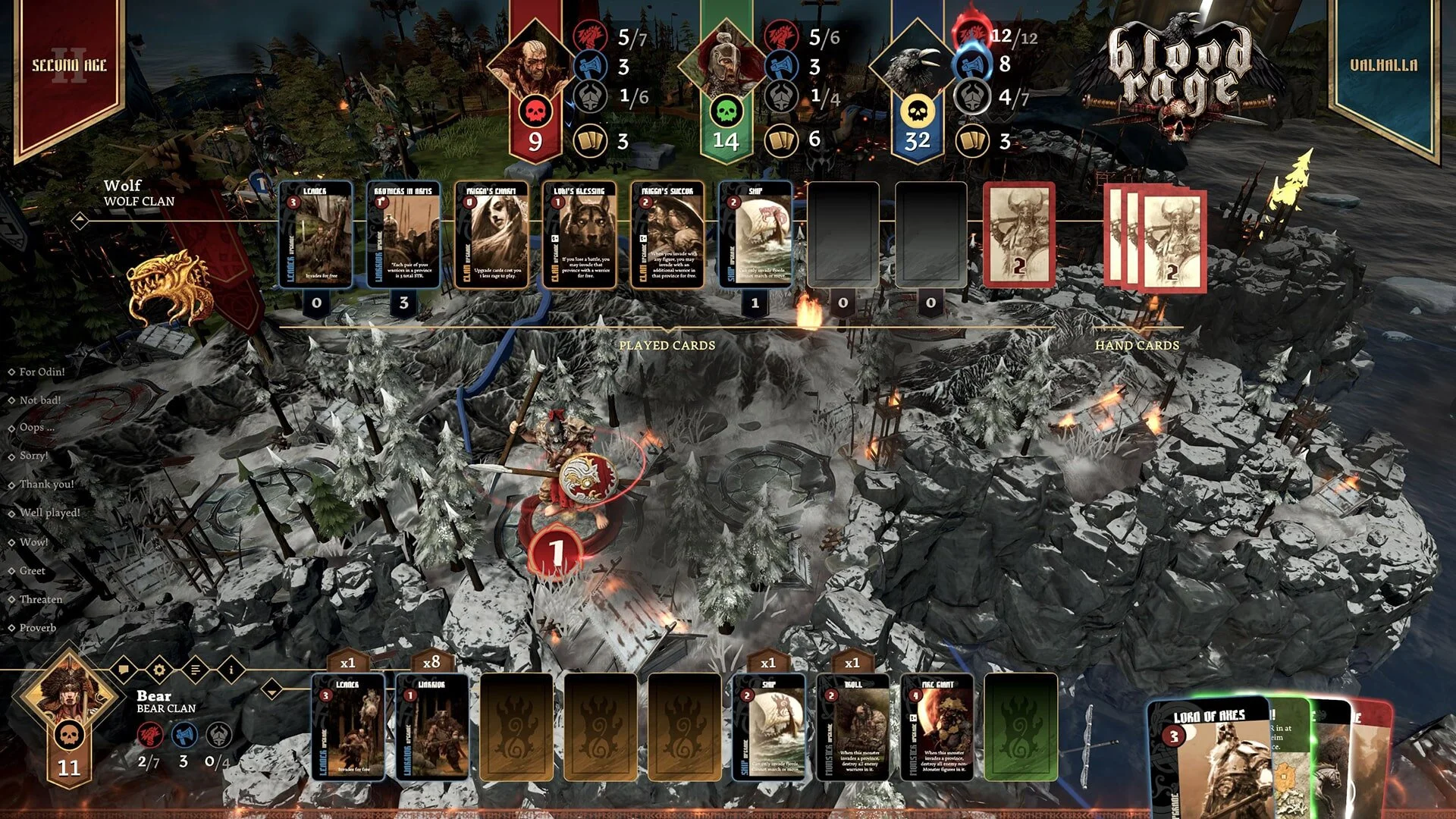 Exclusive Screenshots Of BLOOD RAGE: DIGITAL EDITION — GameTyrant