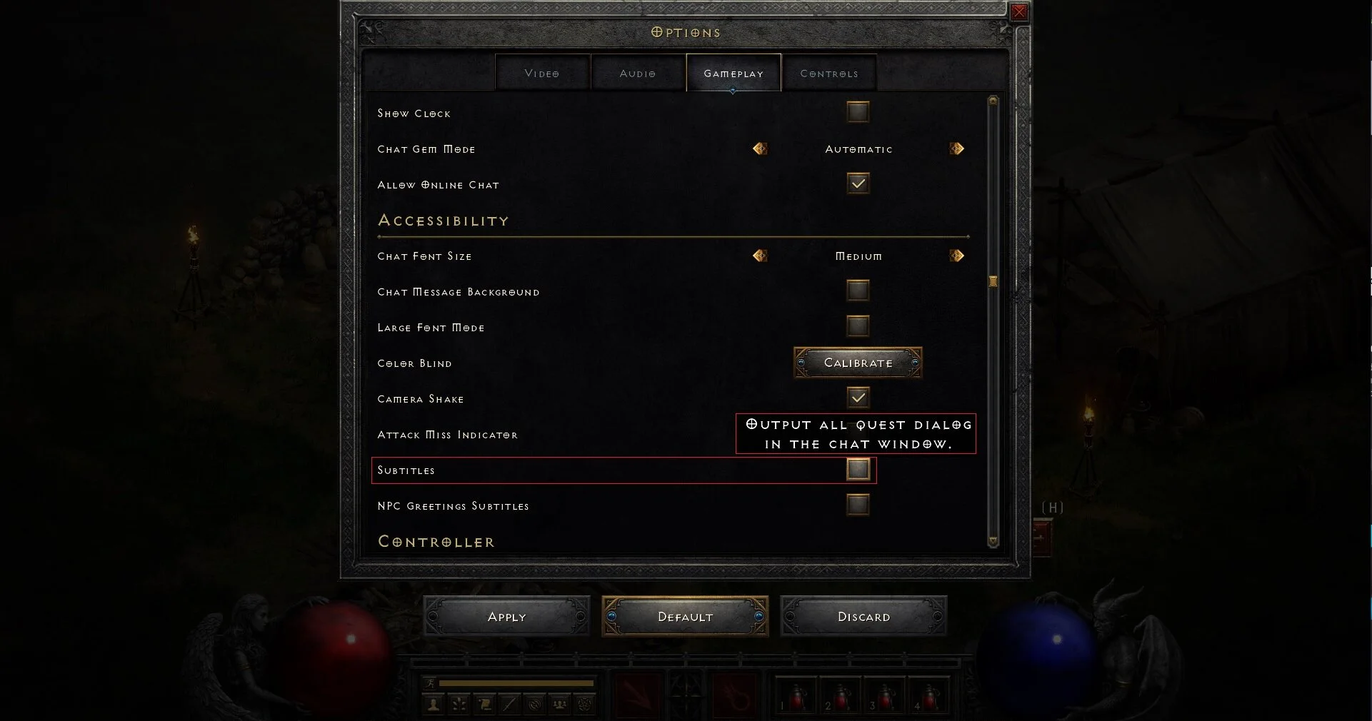 DIABLO II RESURRECTED Quick Tips: Disable Cinematic Subtitles, Smooth ...