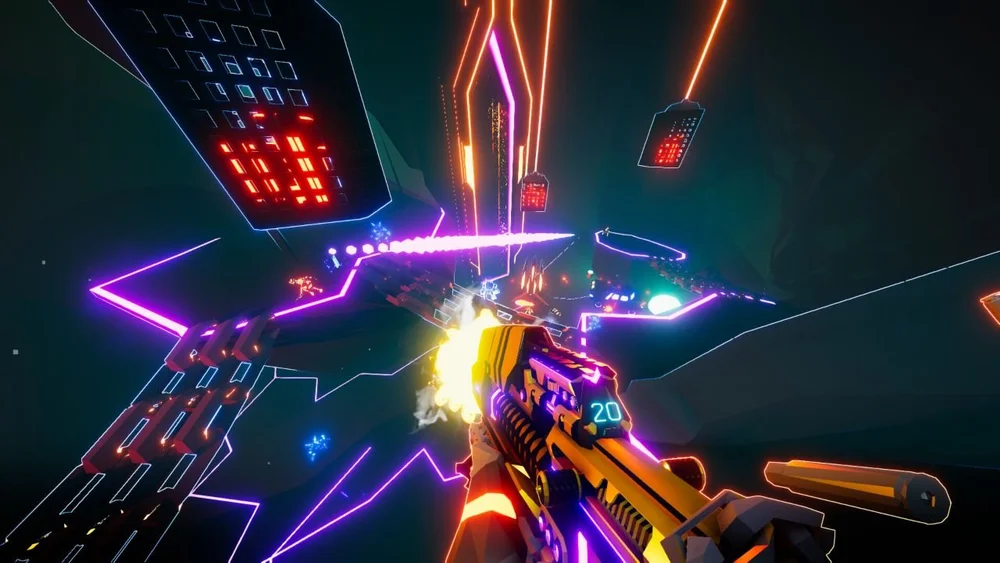 Neon Parkour Shooter GET TO THE ORANGE DOOR Grows With New Early Access ...