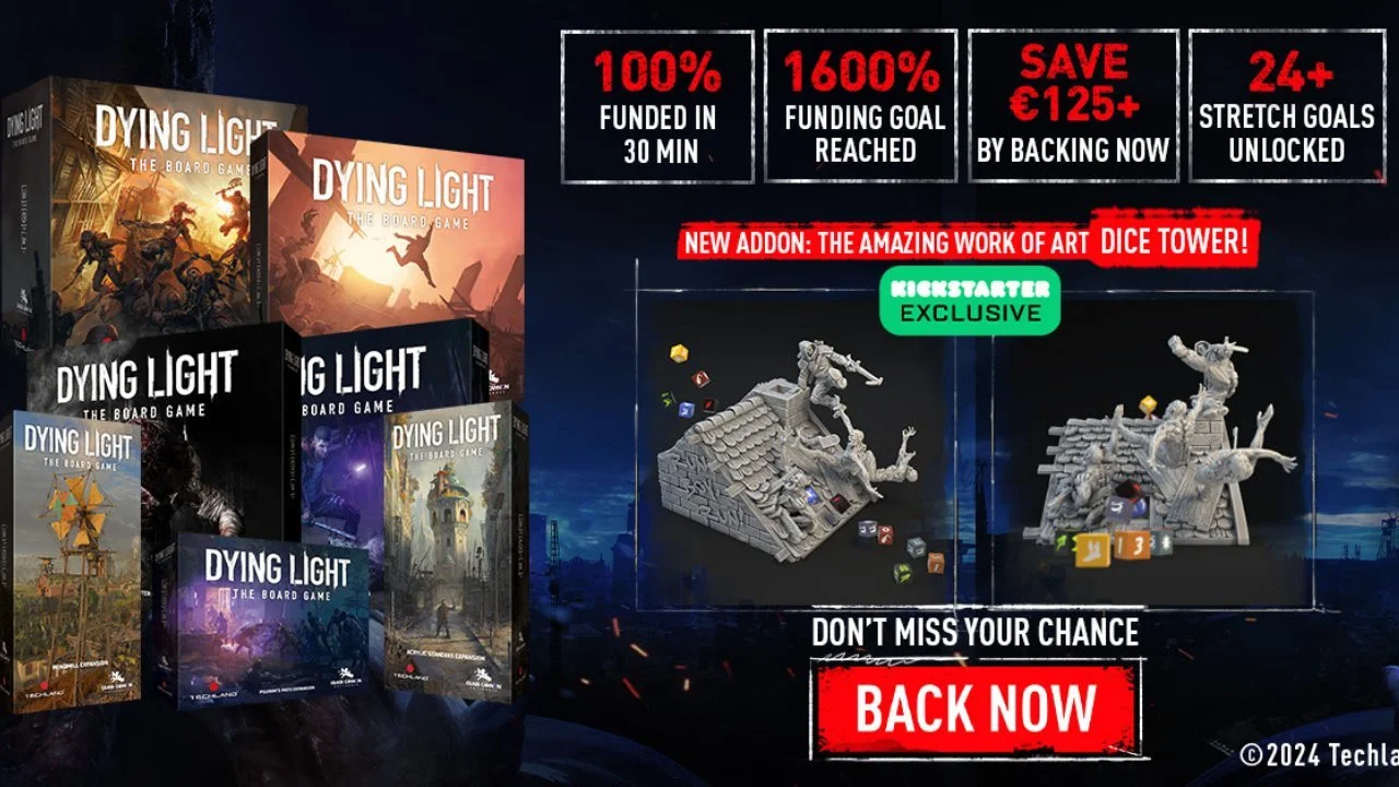 The Countdown Begins - Last Shot to Join DYING LIGHT: THE BOARD GAME ...