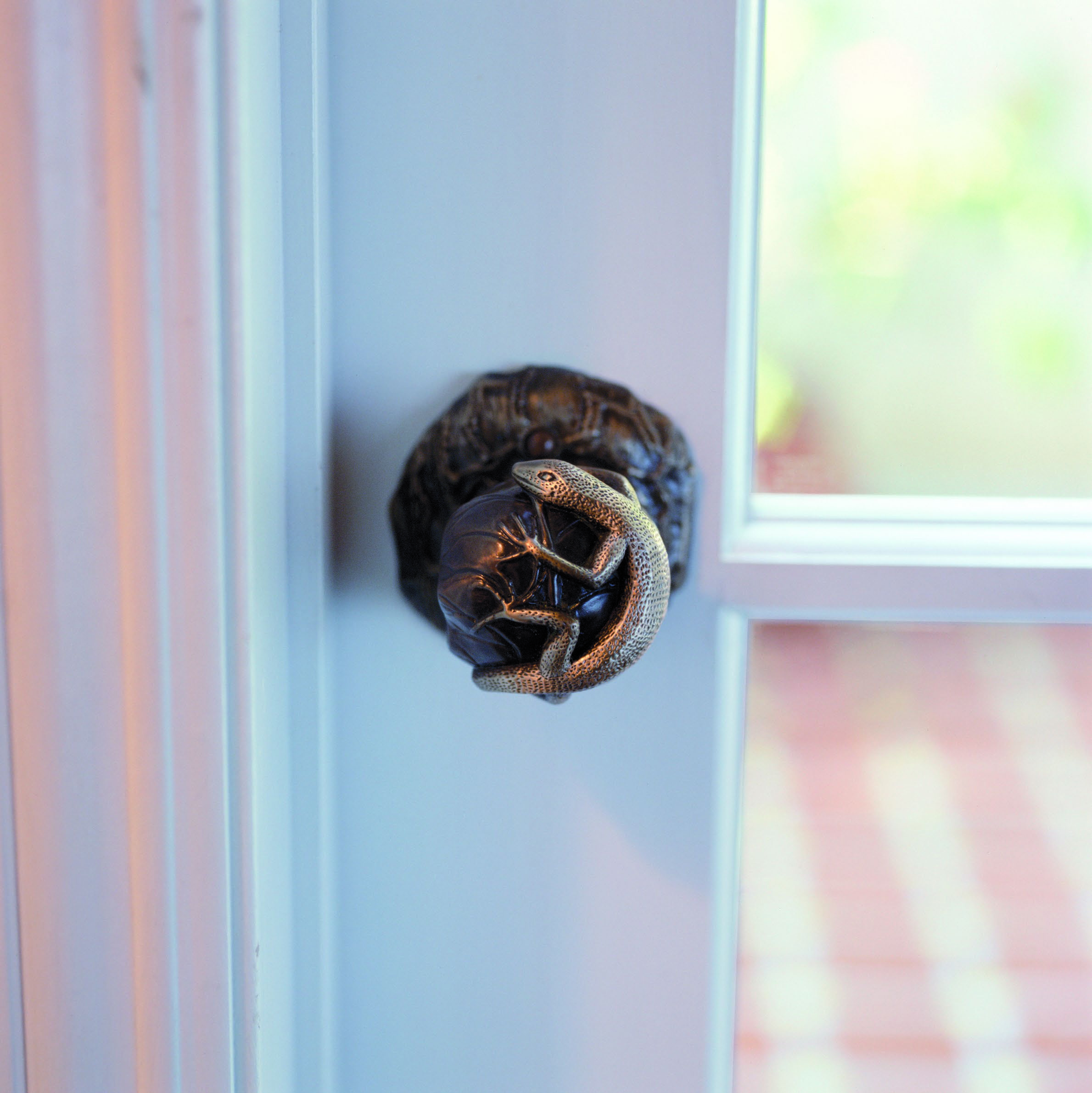 Lizard Theme Passage Door Knob Sets and Privacy Door Knob