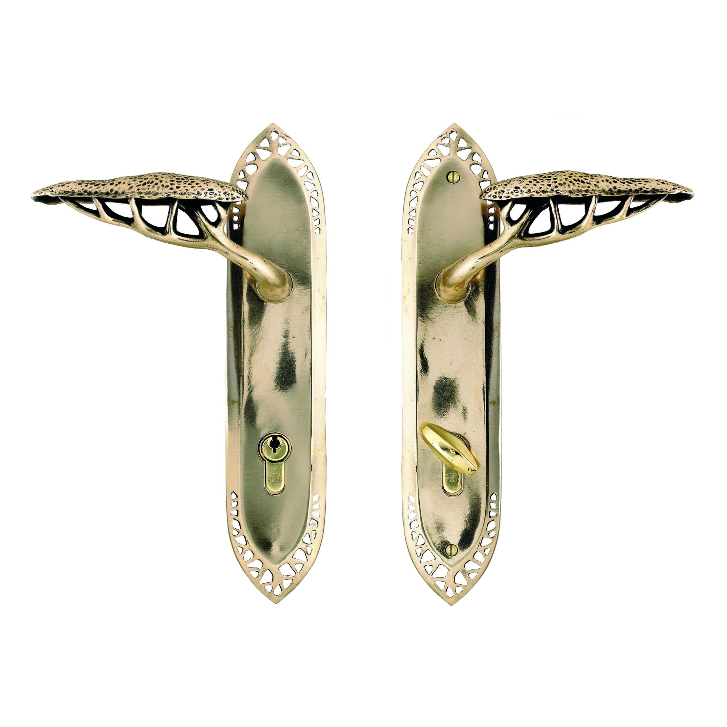 Patio Door Handles tree inspired theme Martin Pierce