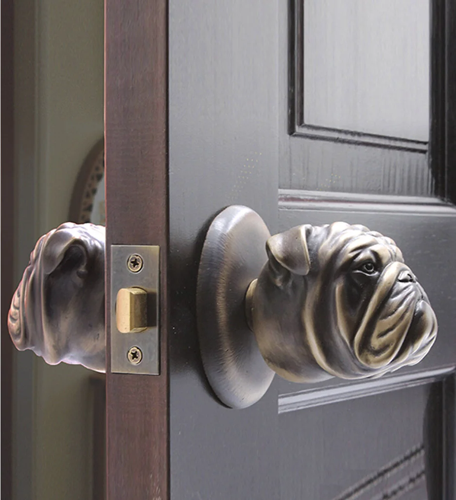 Dog Door Knobs & Handles | Custom Bronze Pet Hardware | Martin Pierce