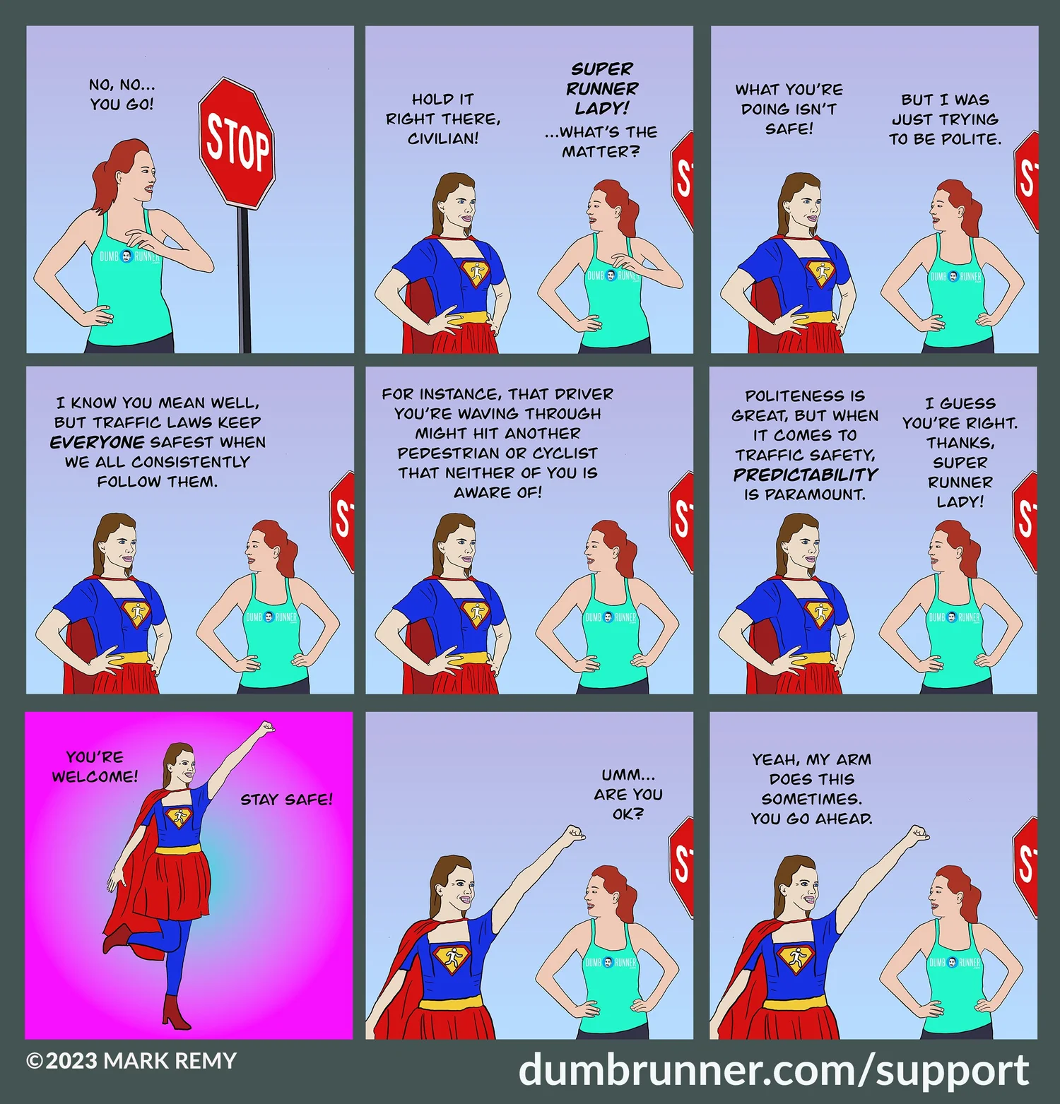 Dumb Runner Illustrated #93: 'STOP' — Mark Remy's DumbRunner.com
