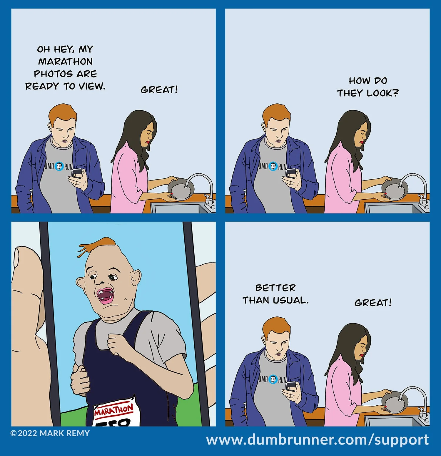 Dumb Runner Illustrated #42: 'Photos' — Mark Remy's DumbRunner.com